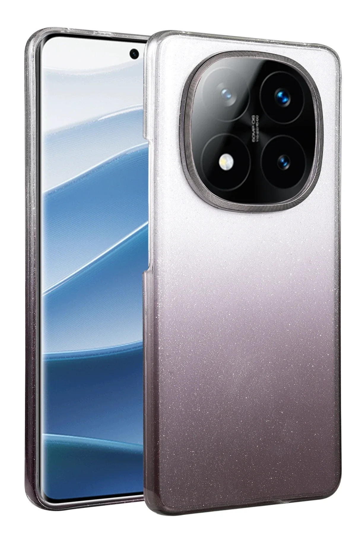 BSN STİL غطاء لامع لهاتف شاومي ريدمي نوت 14 برو 5G - أسود 1058986- ترينديول