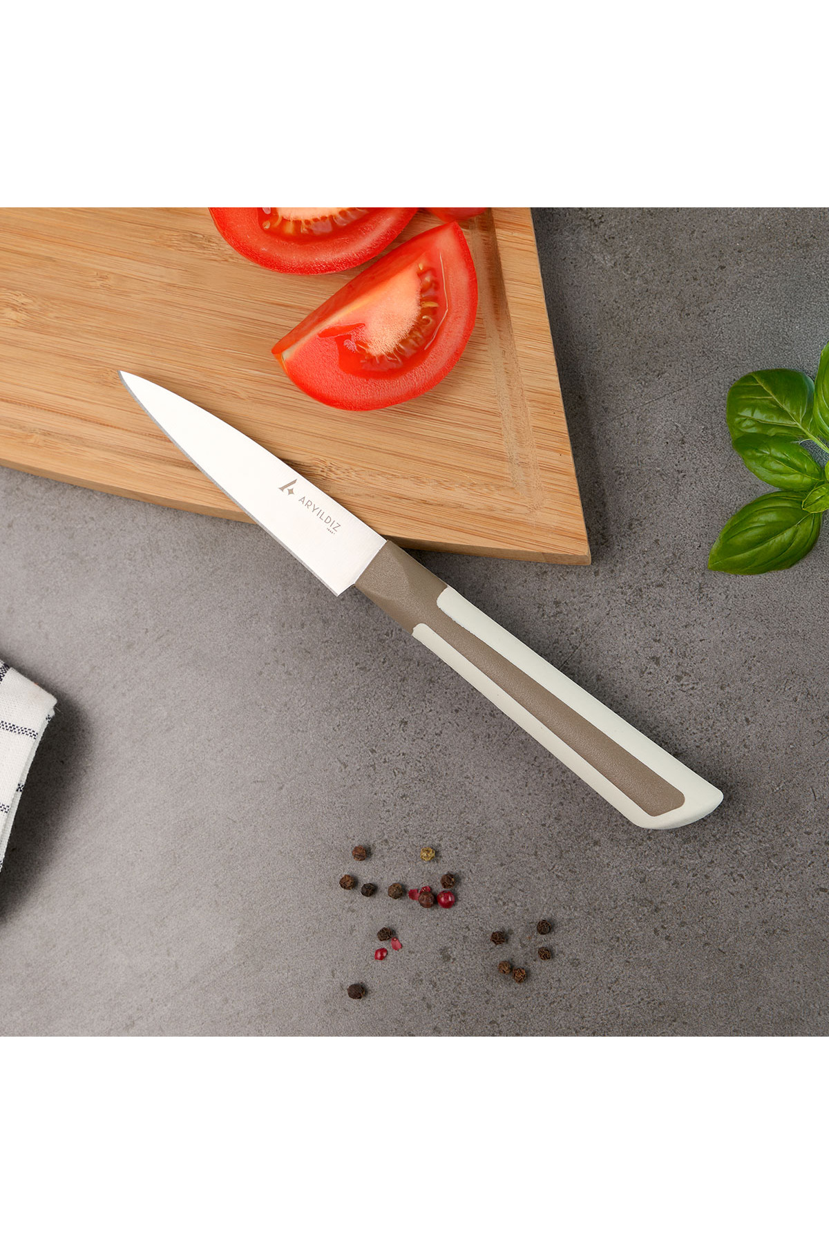 Aryıldız Plurex Çok Amaçlı Bıçak 8 cm Koyu Bej - Fiyatı, Yorumları