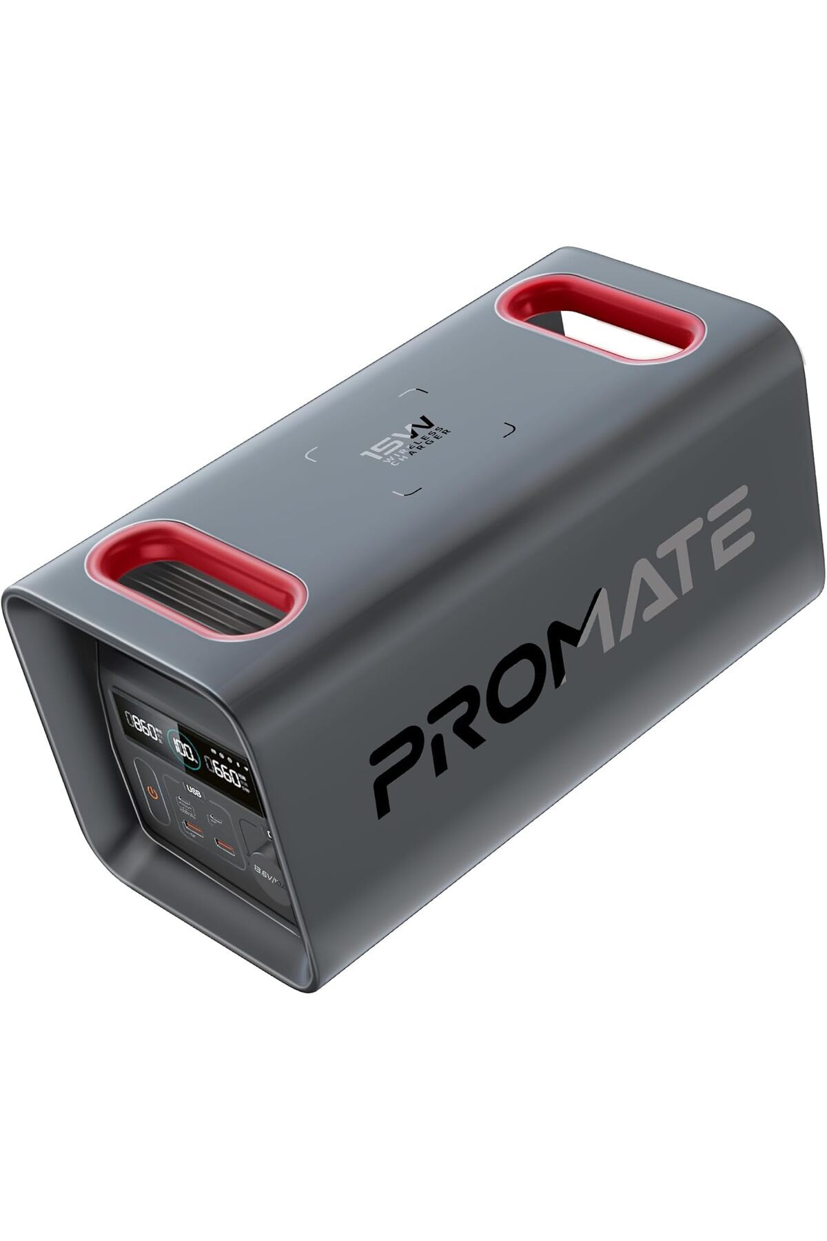 Promate PowerTank-600 600W LiFePO4 Portable Generator, 161000mAh ...