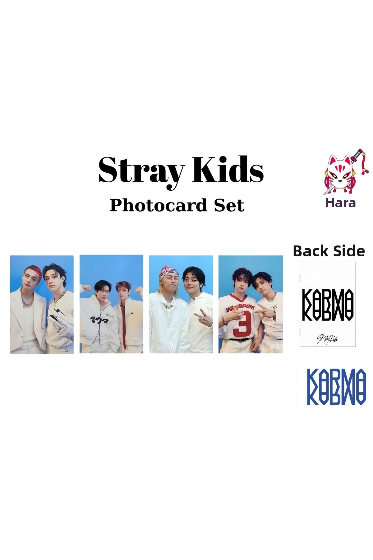 Hara Company Σετ φωτογραφικών καρτών Stray Kids Karma Album Walmart ...