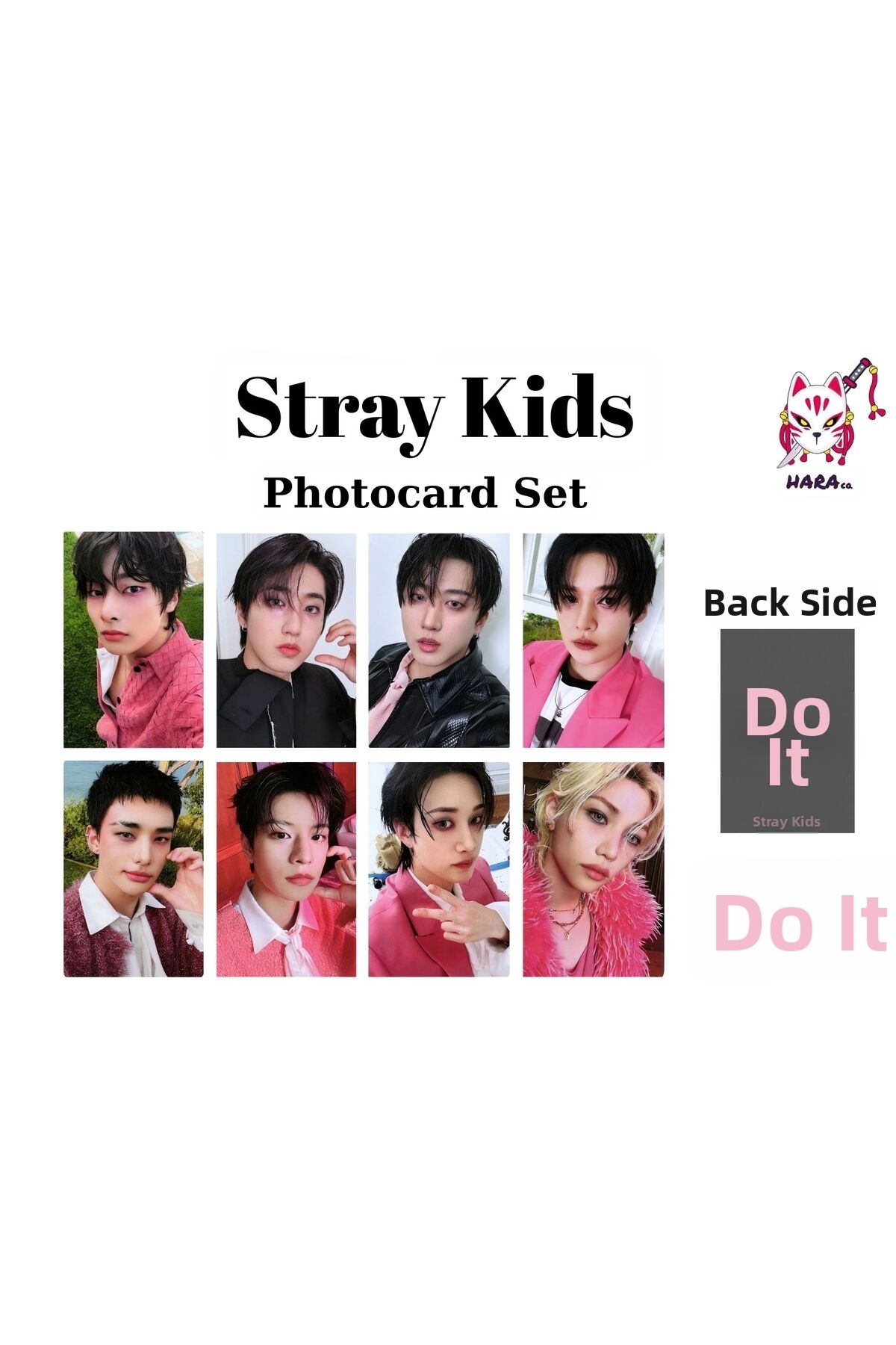 Hara Company Stray Kids Do It Албум с фотокарти (комплект от 8) Fanmade ...