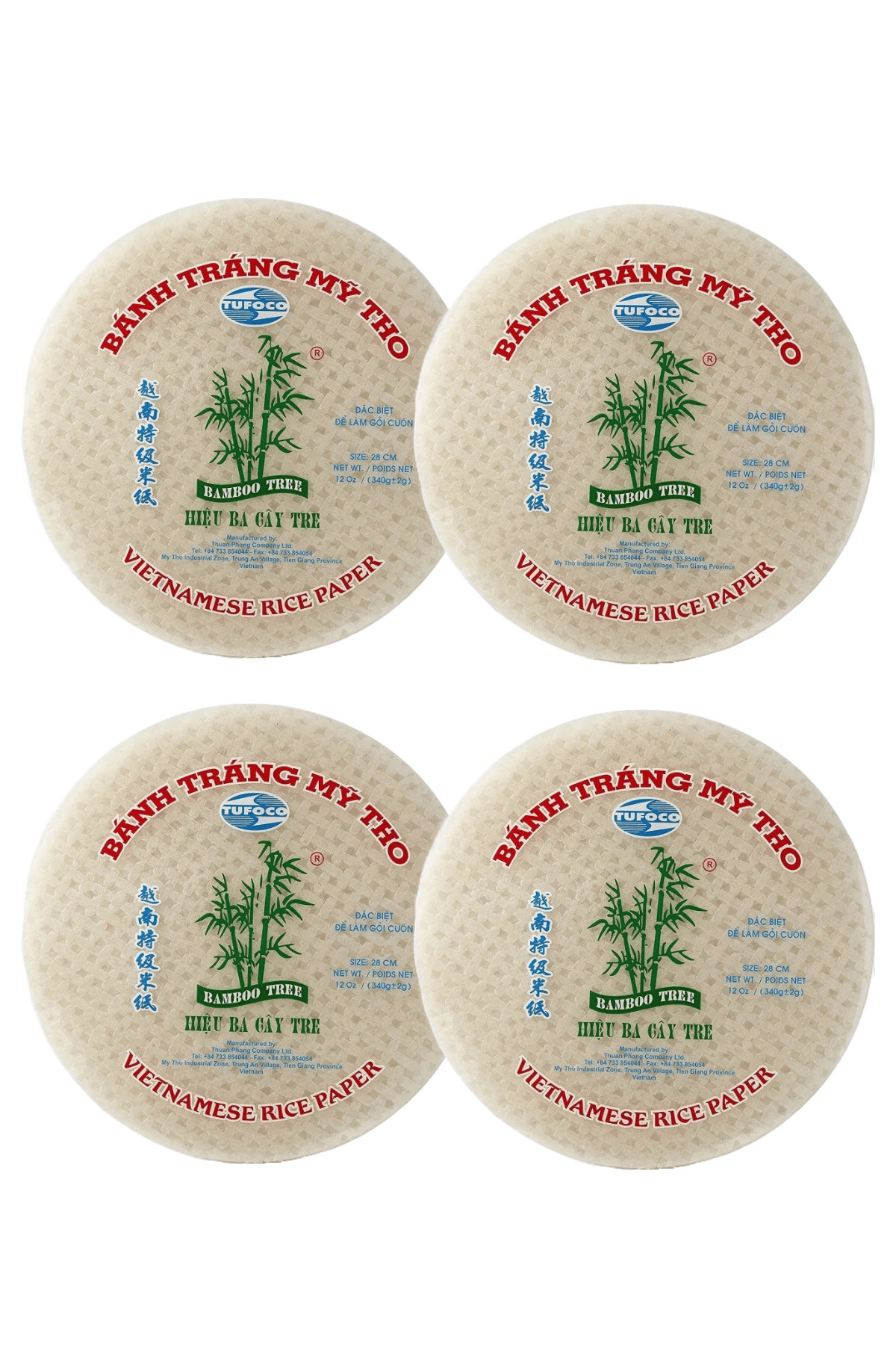 Tufoco Pirinç Yufkası 4'lü Set Rice Paper 22 Cm 340g Glutensiz - Fiyatı ...