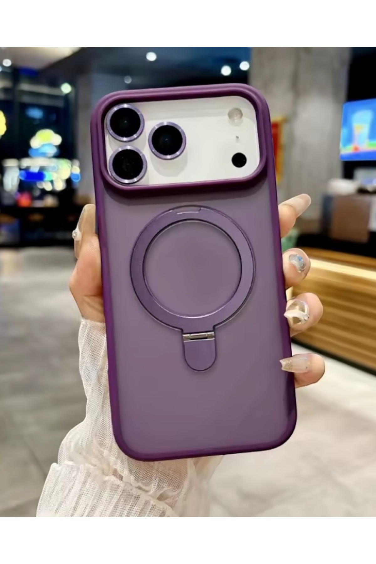 KILIF HOUSE Iphone 17 Uyumlu Lens Hediyeli Aura Ring Magsafe Destekli ...