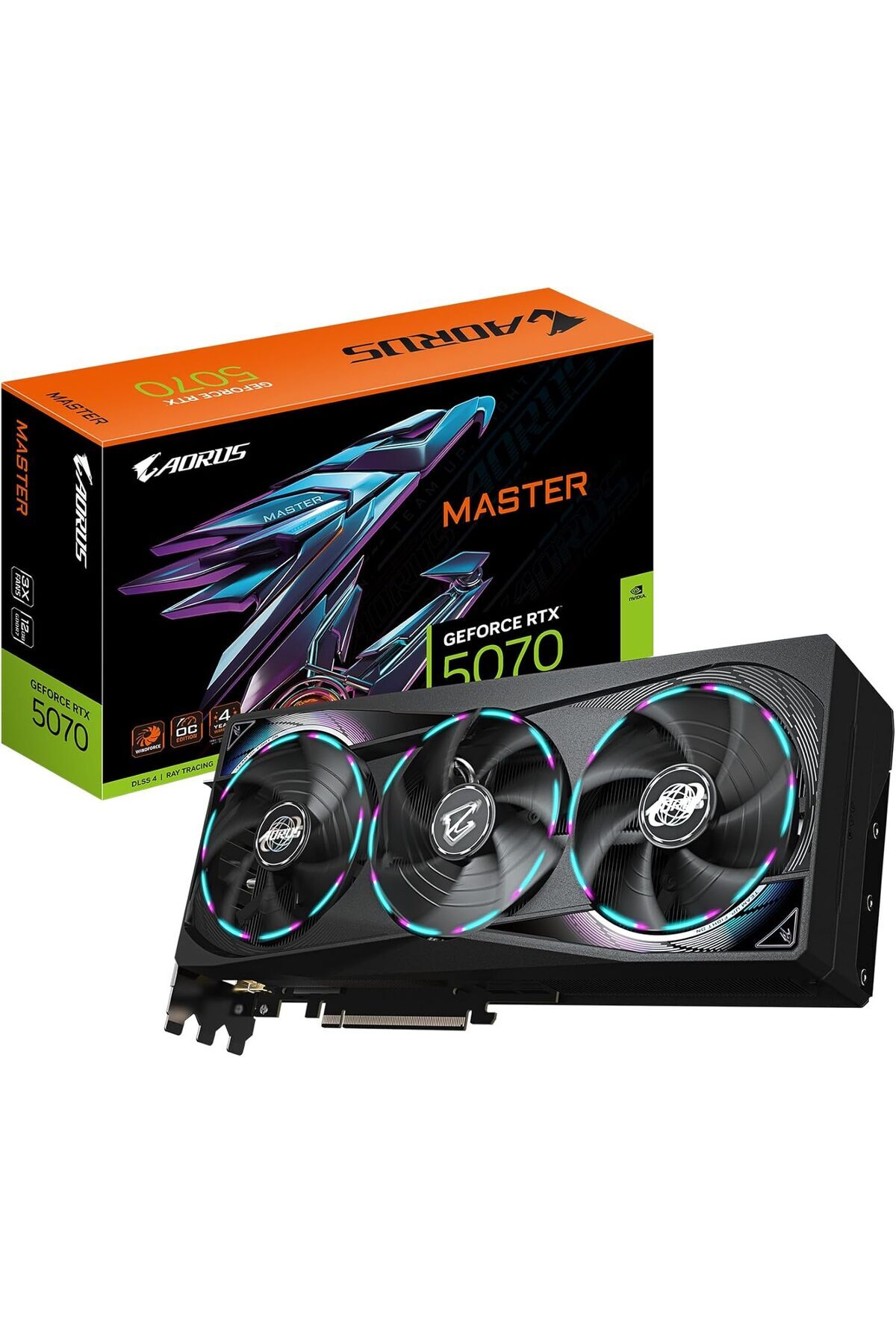 Gigabyte AORUS GeForce RTX 5070 Master 12GB GDDR7 Graphics Card- Trendyol