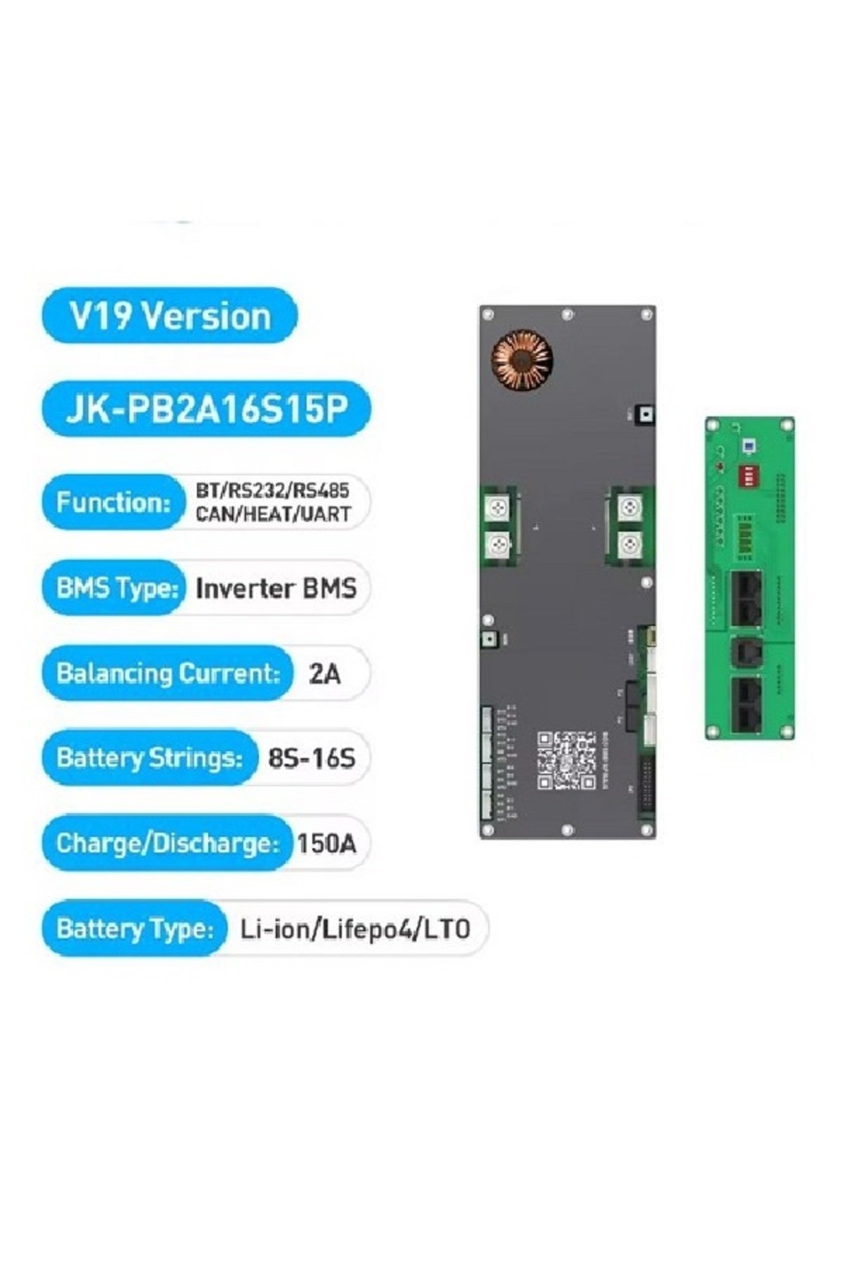 JIKONG Egalizator baterii Smart BMS JK CAN RS485 Bluetooth 100A /150A ...