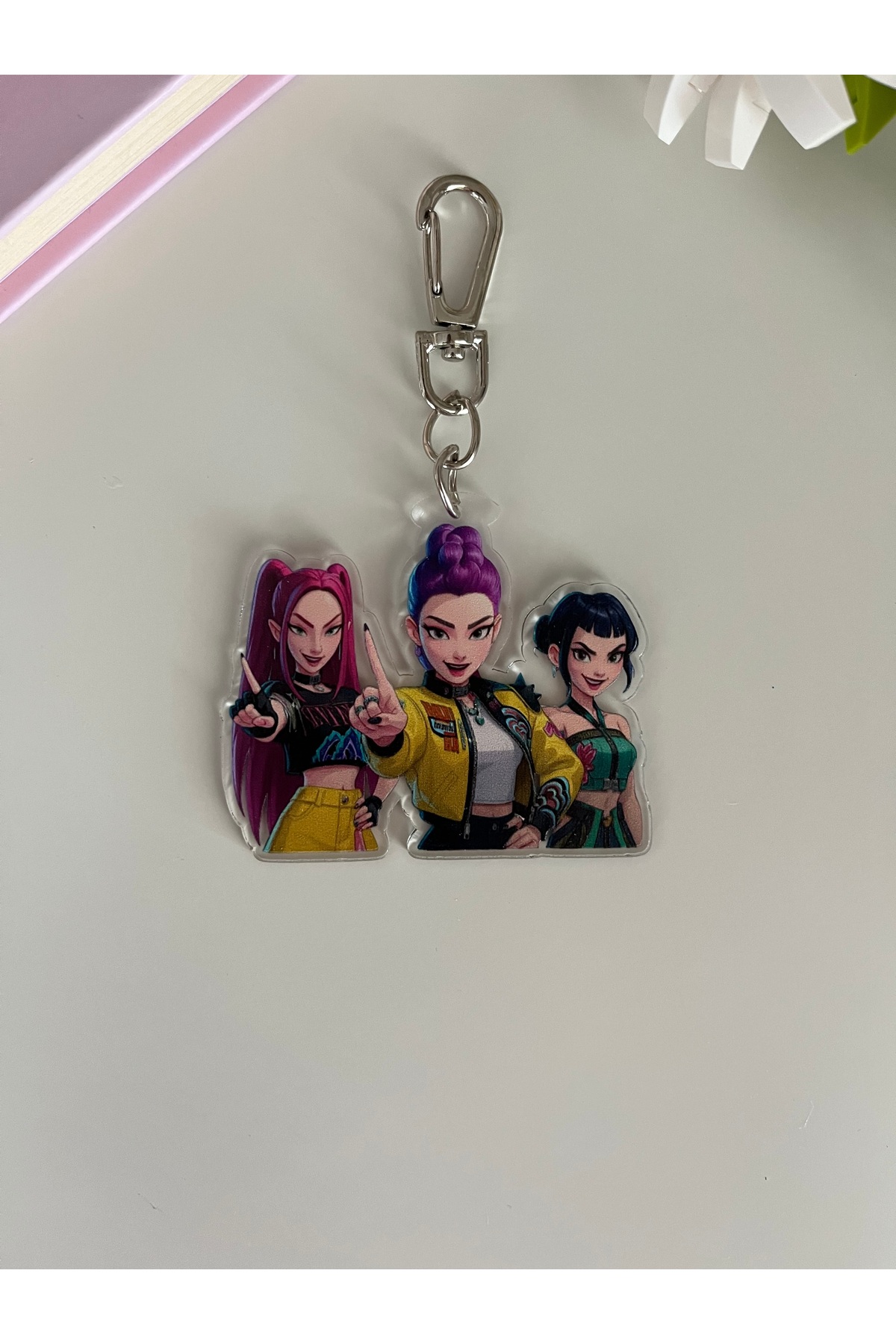 Hara Company KPOP Demon Hunters Anime Rumi, Mira și Zoey Breloc acrilic ...