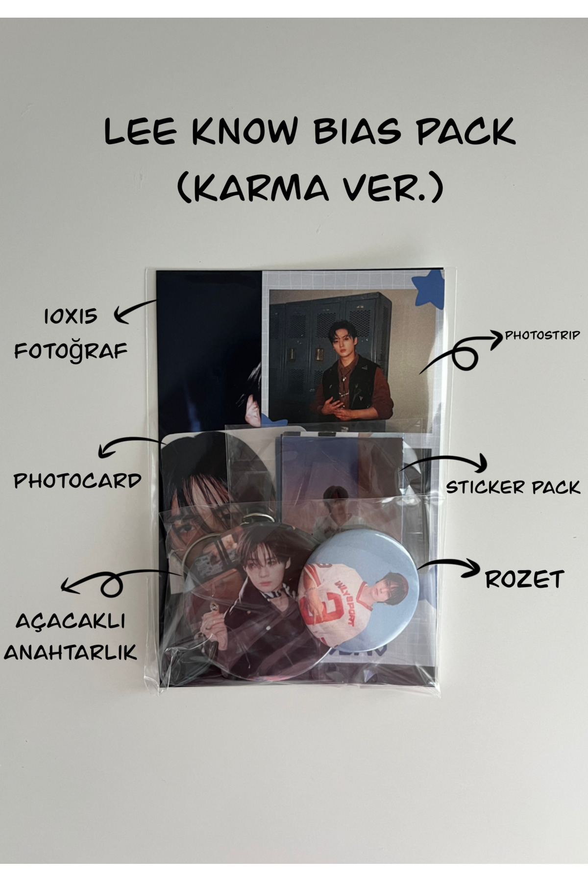 Hara Company Stray Kids Lee Know Bias Pack (Versiunea Karma) KPOP- Trendyol