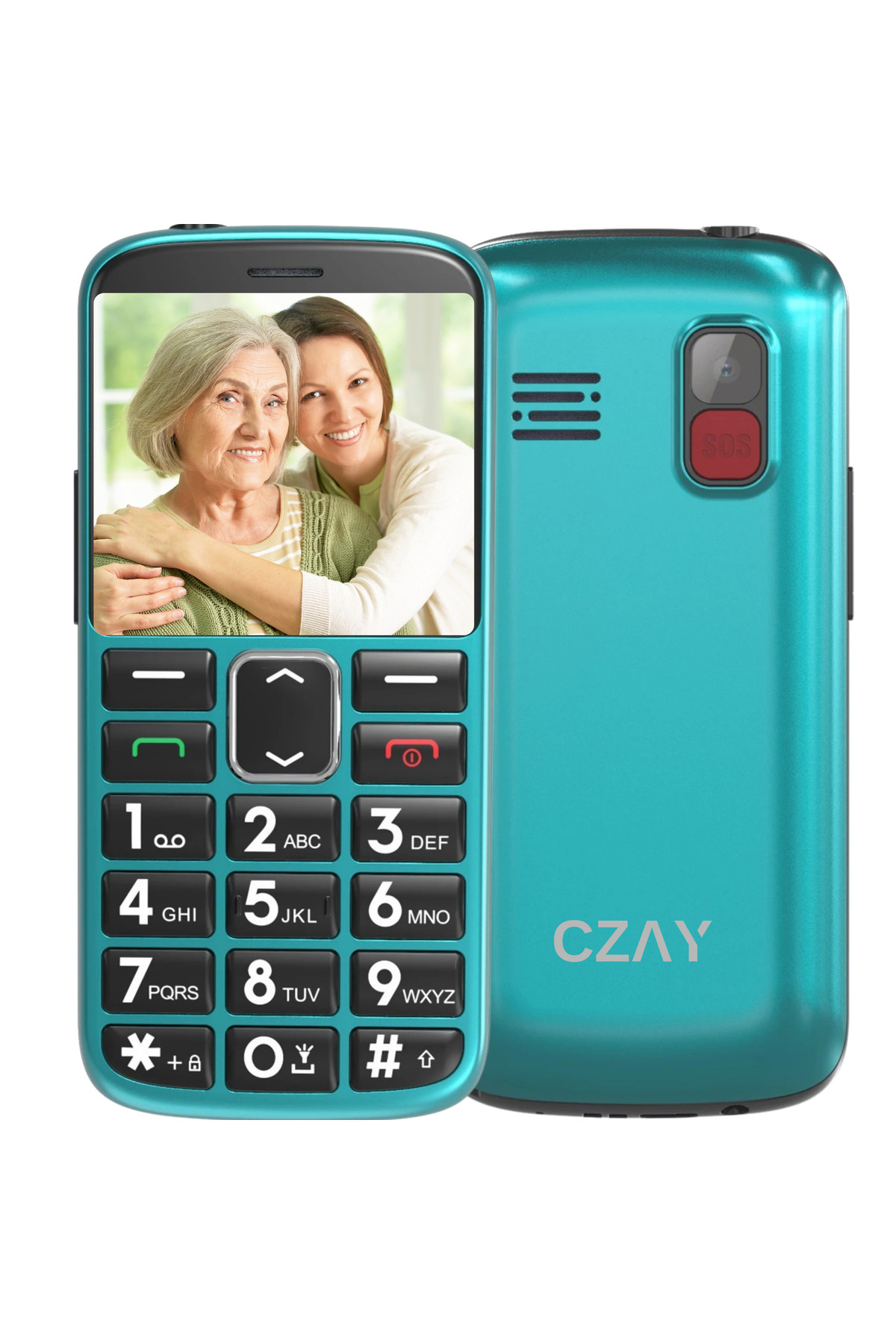 CZAY Telefon Mobil Seniori cu Butoane Mari CZAY®,Limba Romana,Maghiara ...