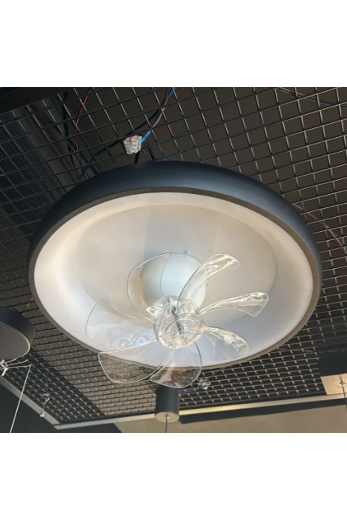 Monolux Ø50CM LED FANLI AVİZE PLAFONYER BEYAZ-RAL9003 3 IŞIK RENGİ ...