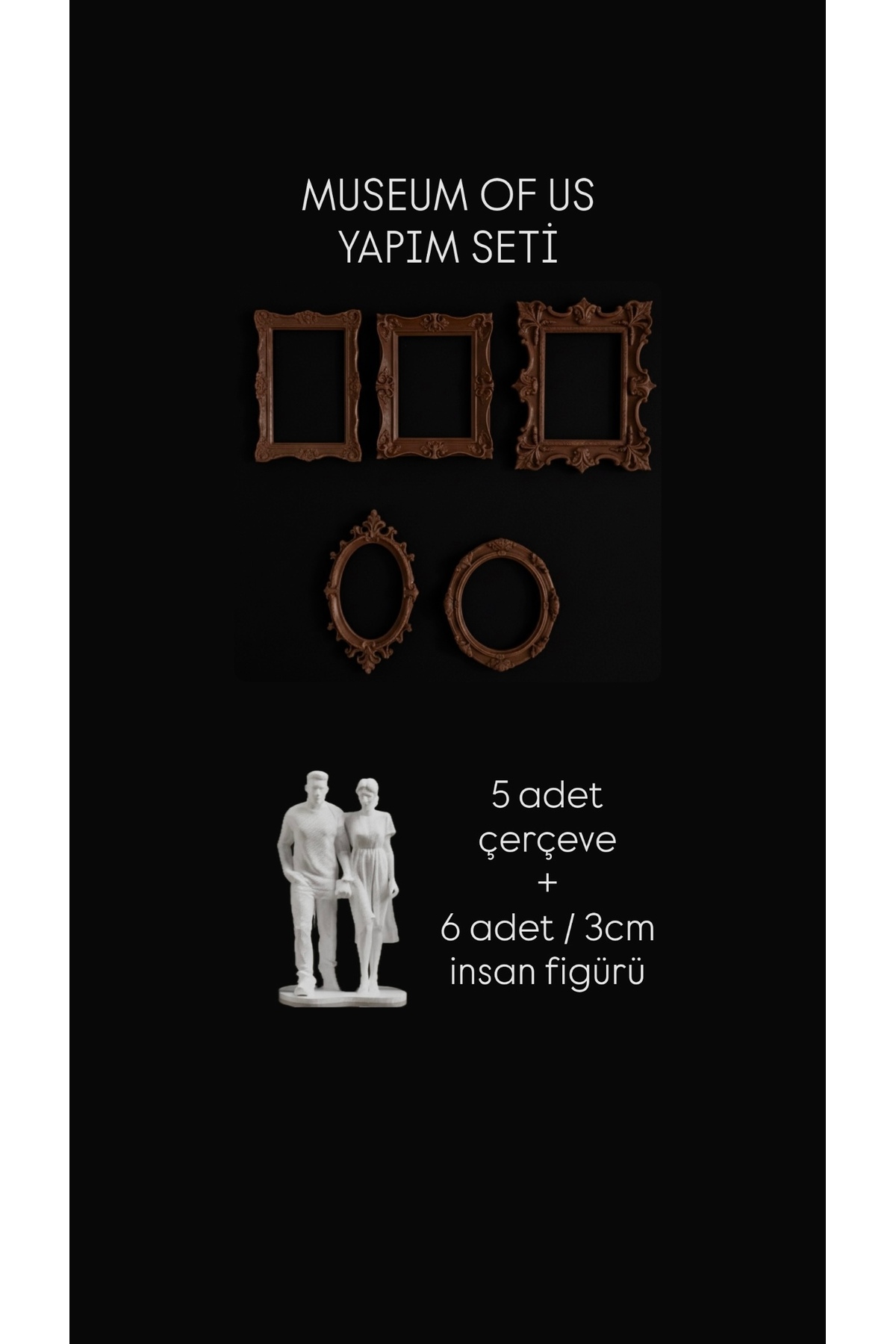 LushCo Museum of Us / Aşkımızın Müzesi Yapım Seti (5 adet çerçeve ve 6 ...
