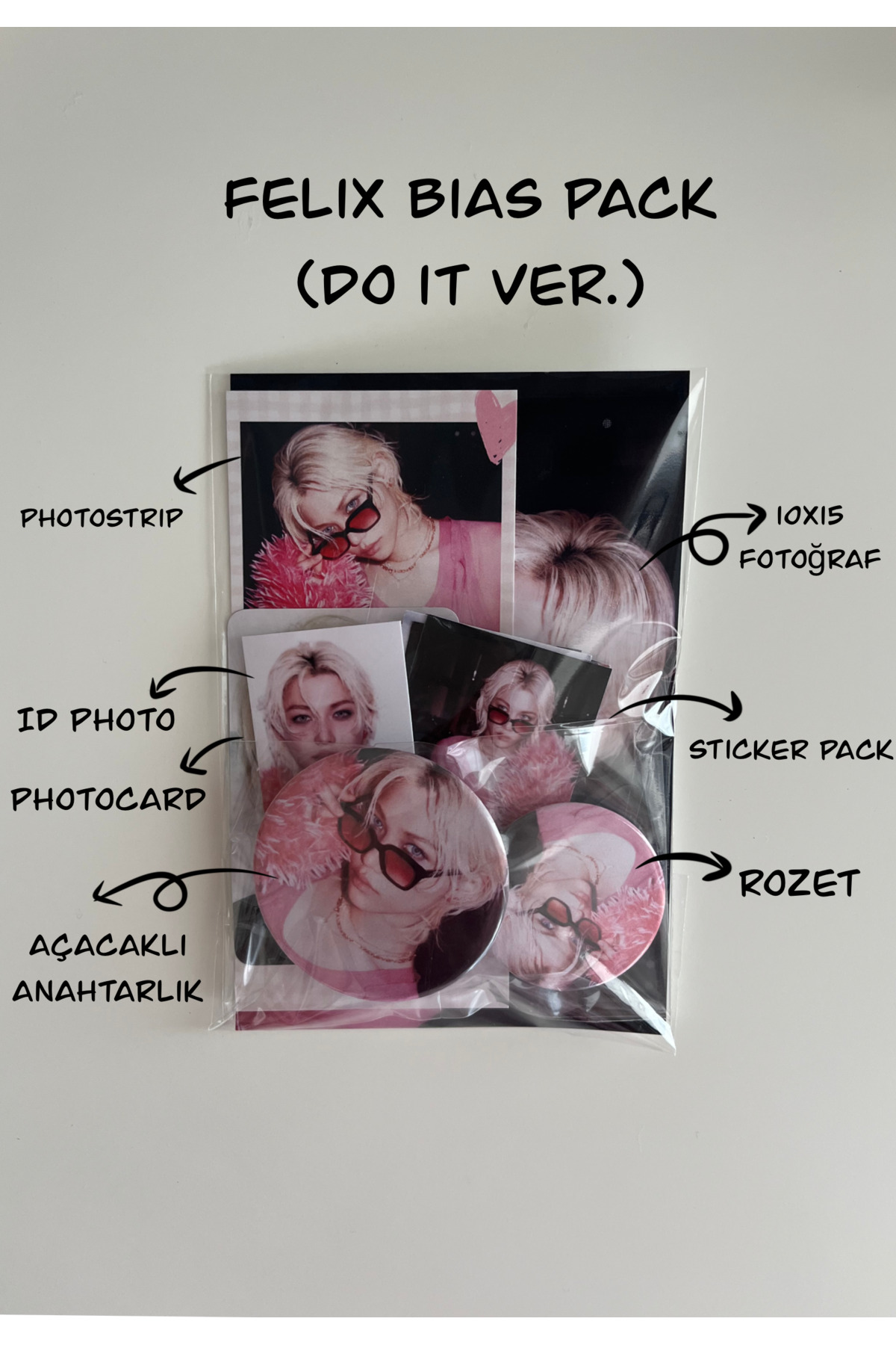 Hara Company Stray Kids Felix Bias Pack (Do It Version) Kpop- Trendyol
