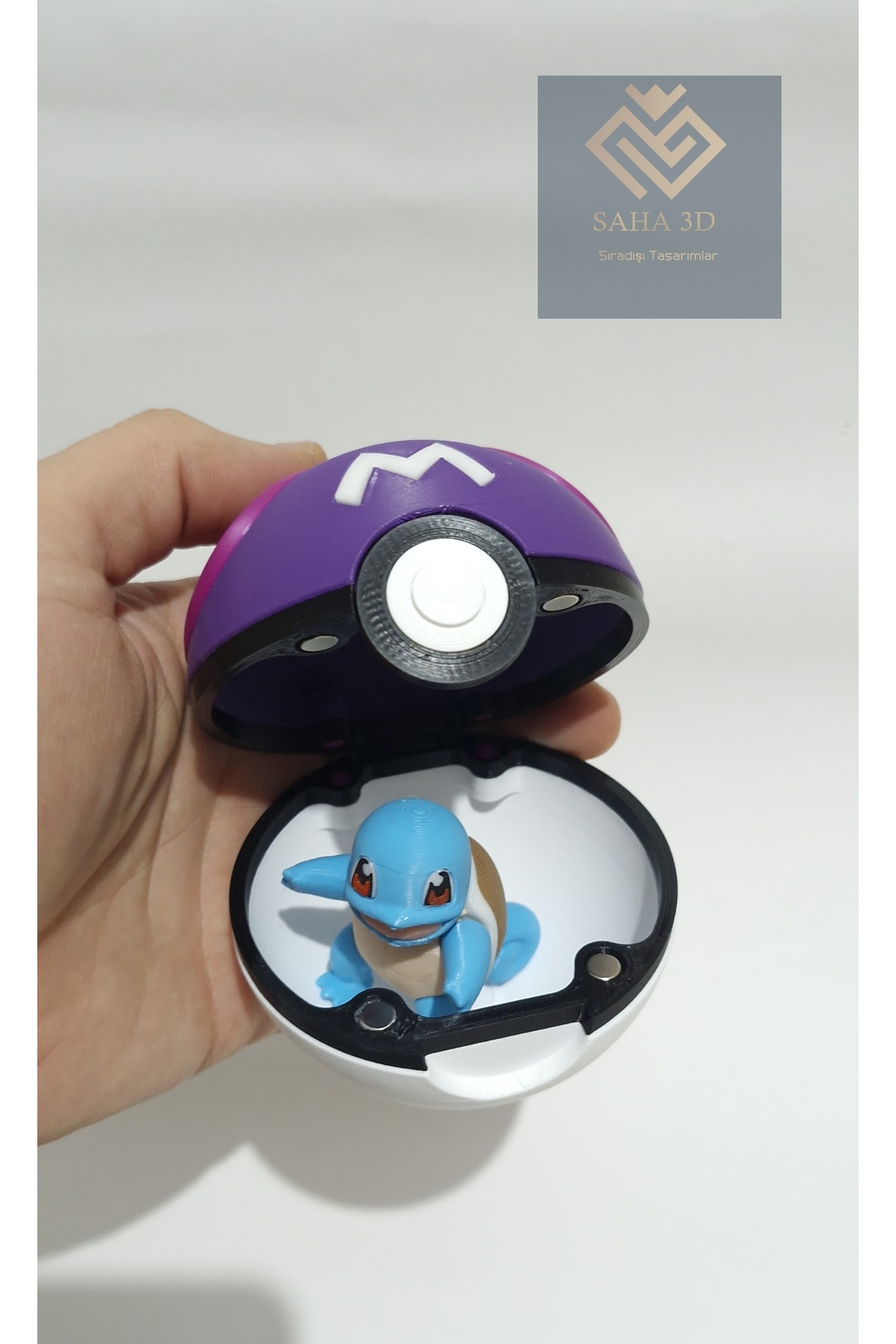 saha3d sıradışı tasarımlar Pokemon master poke topu (squirtle hediyeli ...