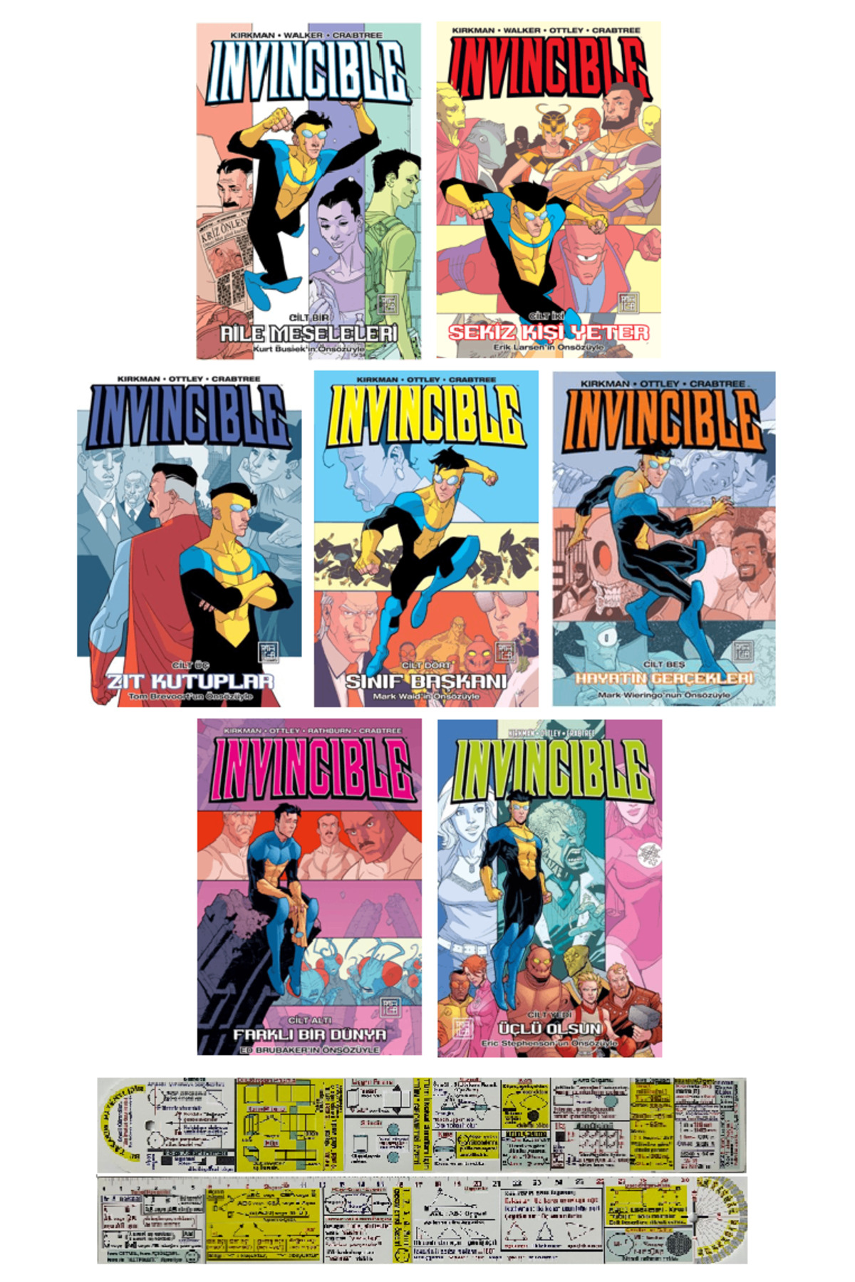Destek Yayınları Invincible 1-2-3-4-5-6-7. Ciltler Çizgi Roman Seti ...