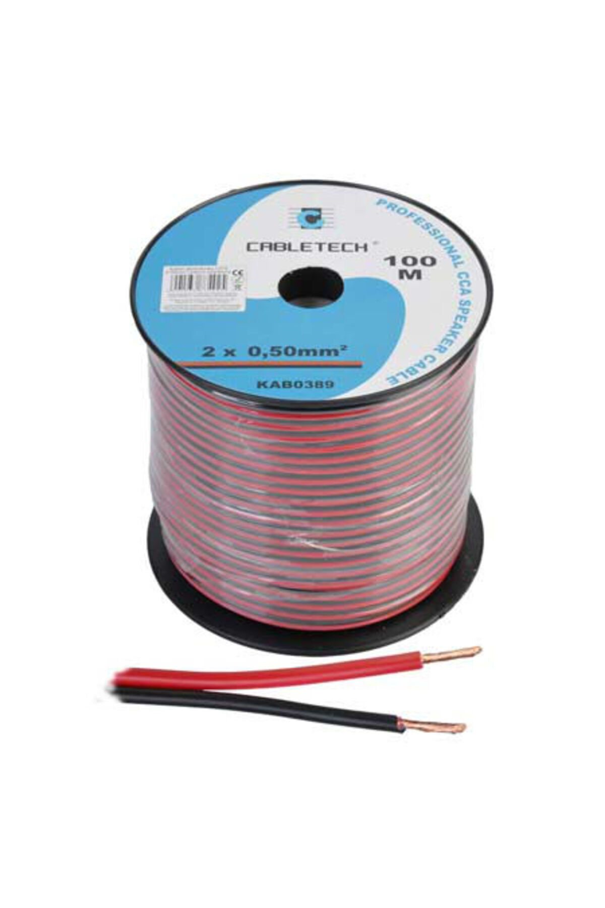 Cabletech CCA speaker cable 2x0.5mm black-red 100m- Trendyol