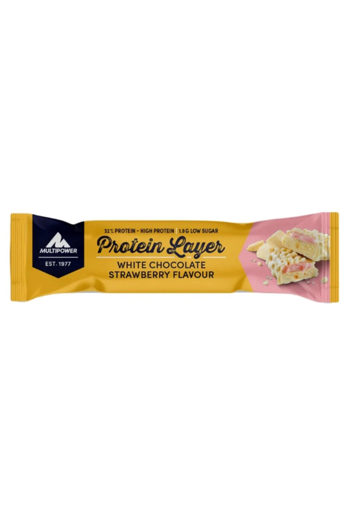 Multipower %33 PROTEİN LAYER WHİTE CHOCOLATE STRAWBERRY FLAVOUR 50 GR ...