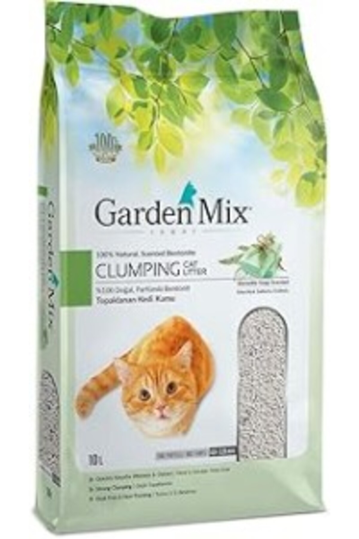 Gardenmix Garden Mix Marsilya Sabunlu İri Taneli Bentonit Kedi Kumu 10 ...
