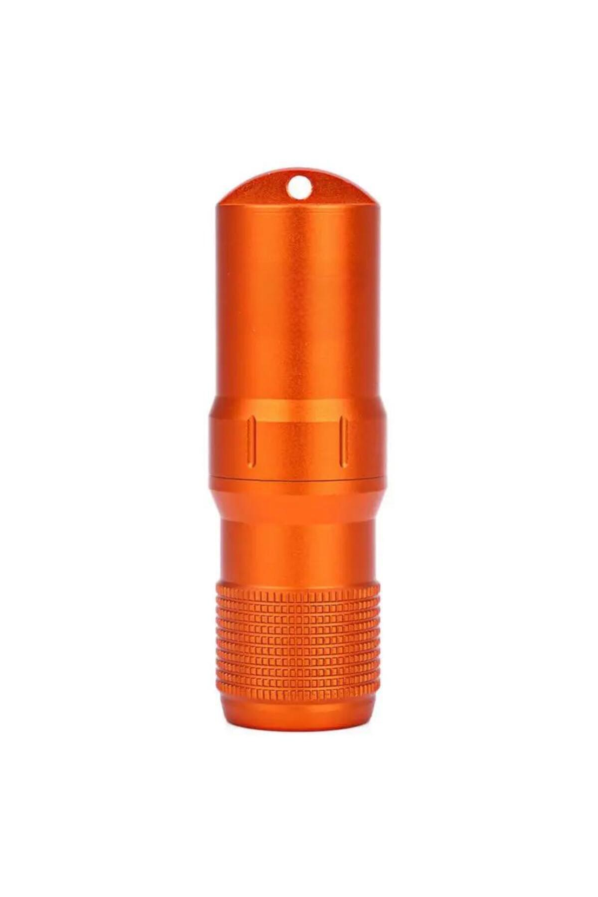 Choice Orange EDC Waterproof Survival Capsule Box - 3-in-1 Pill/Match ...