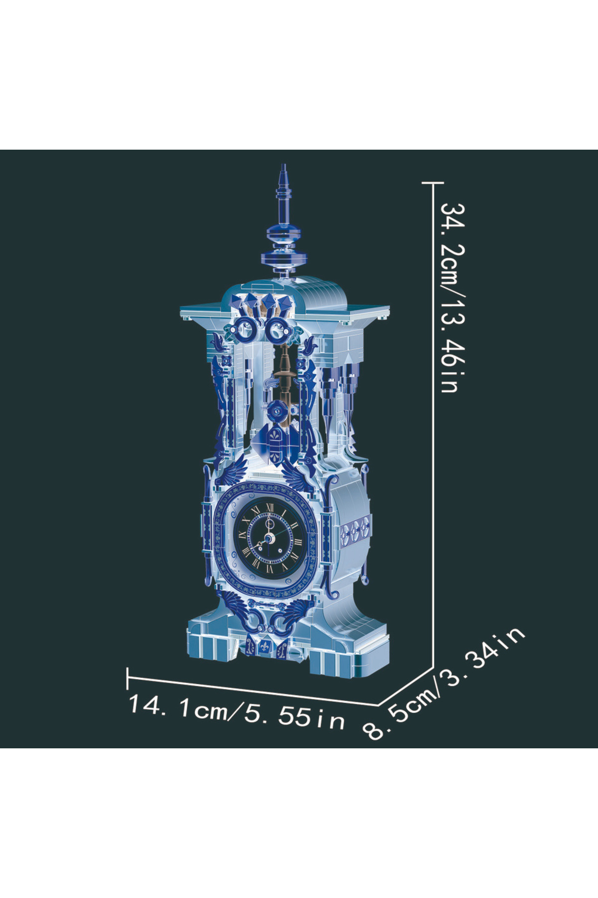 Choice T2149 879PCS Vintage Clock Building Blocks Toys Model Vintage ...