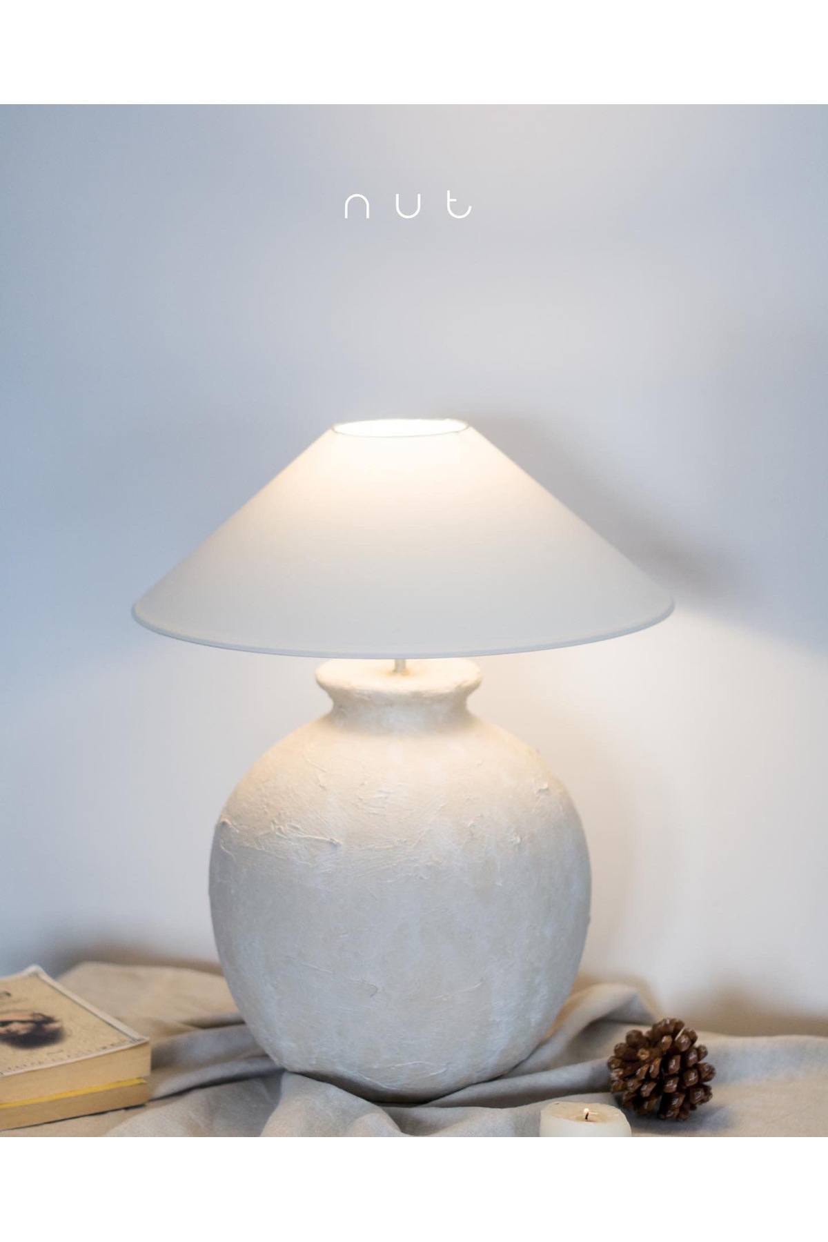 Laura Design Seramik Bej Abajur - Fiyatı, Yorumları