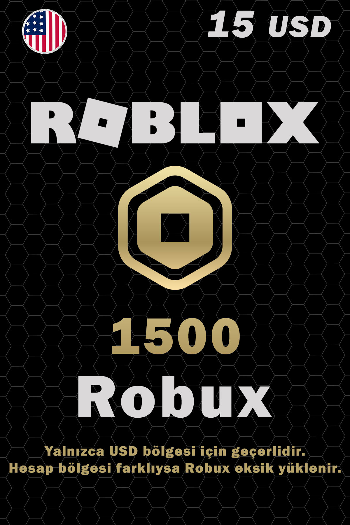 1epin Roblox 1500 Robux - USD Bölgesi içindir. - Fiyatı, Yorumları