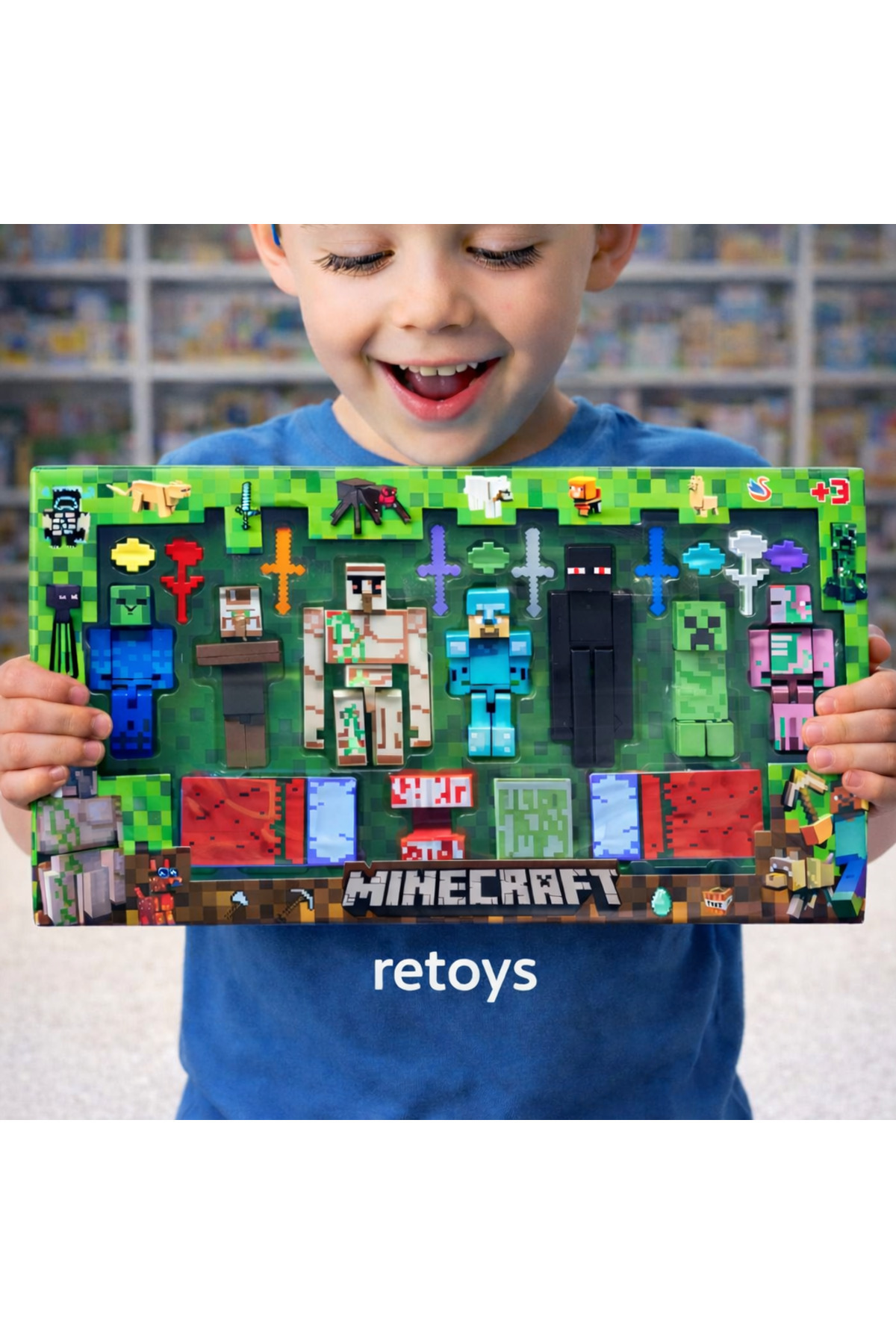 Retoys Minecraft Enderman Süper Kahramanlar 21 Parça Karakter Figür ...