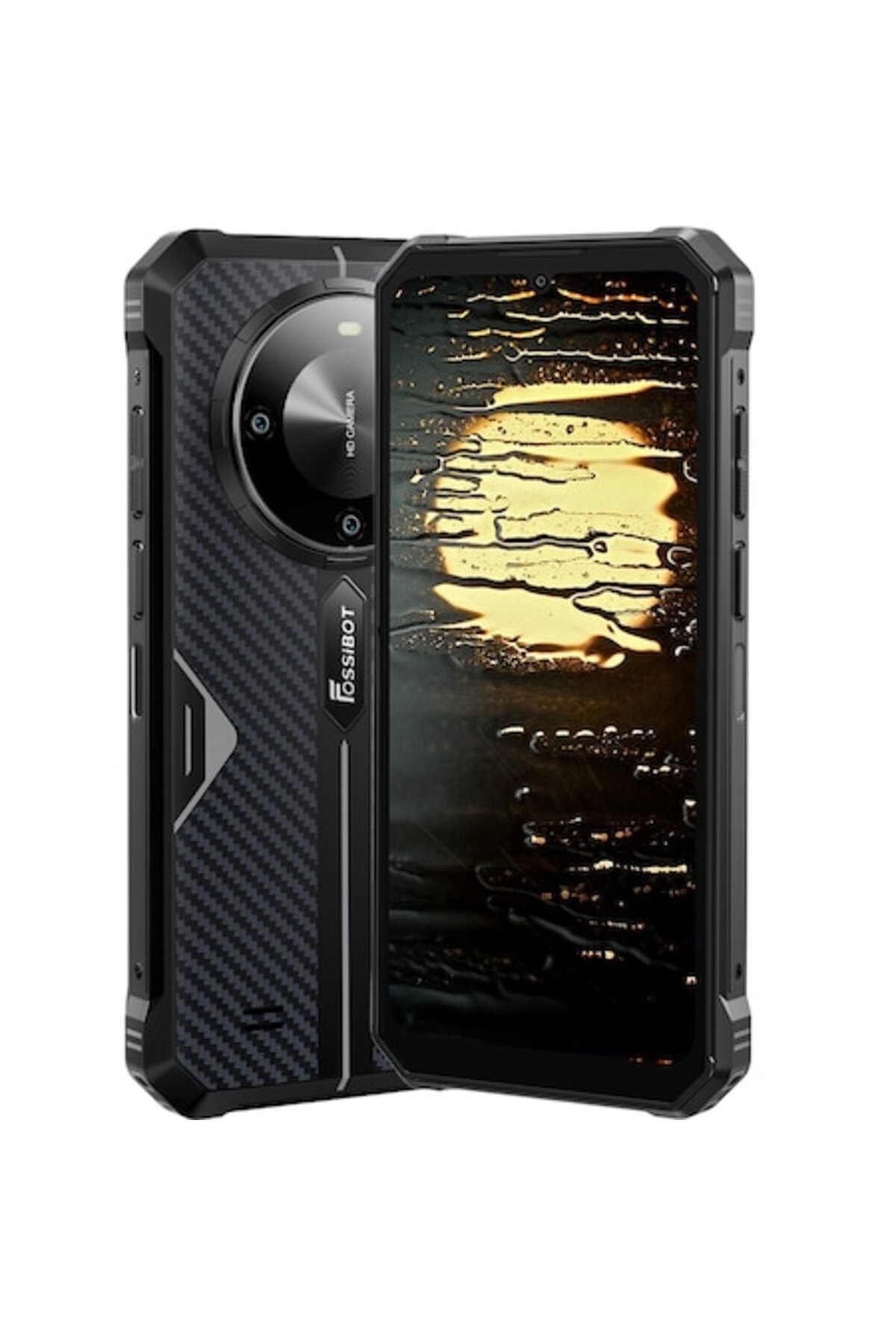 Fossibot F105 Black Rugged Phone,5G Dual SIM, 6.74-inch IPS, 4GB + 64GB ...
