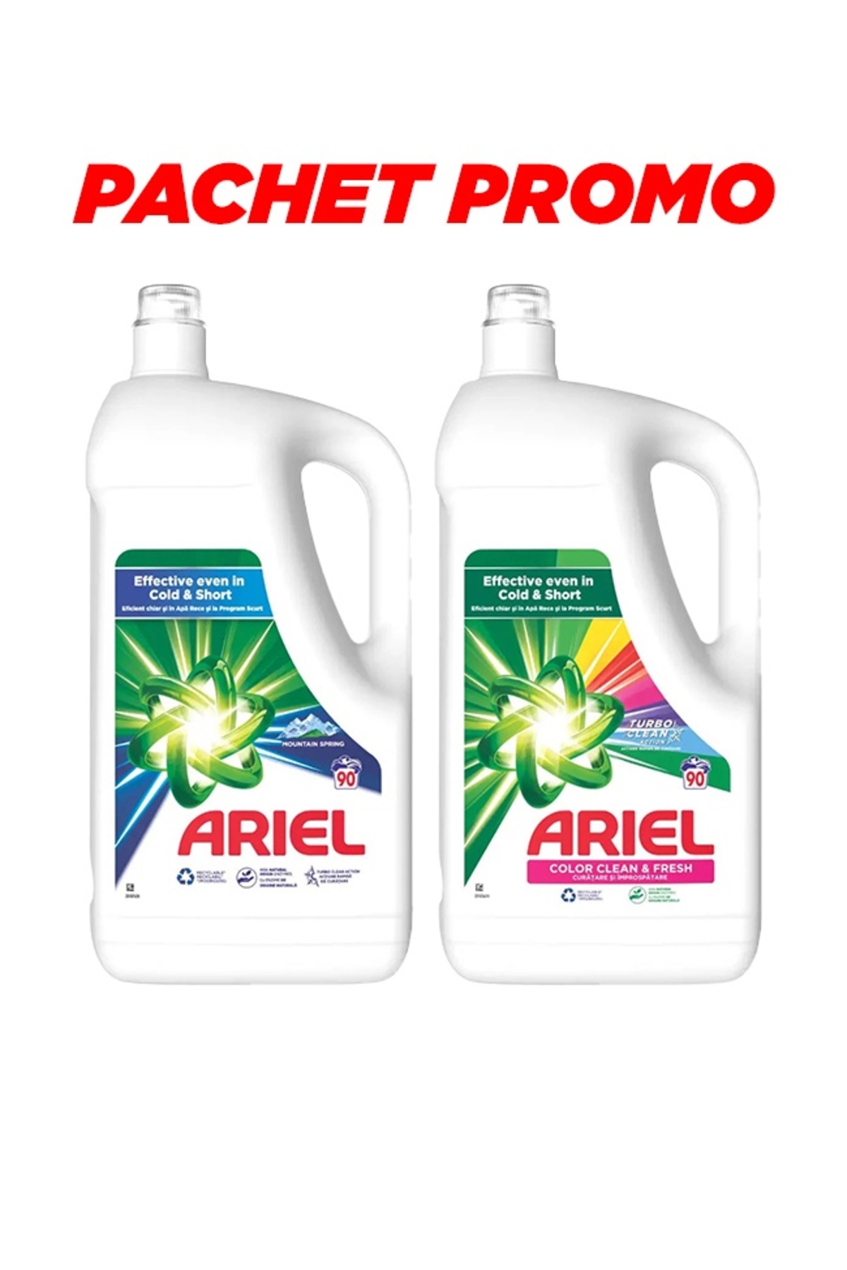 Ariel Pachet Promo Color Clean & Fresh 4.5L + Mountain Spring 4.5L ...