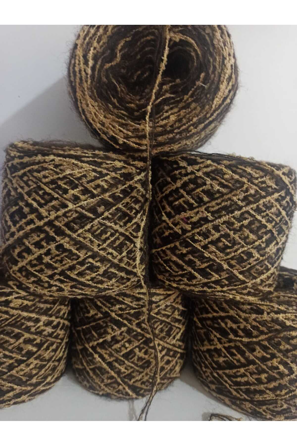 İPEK YÜN İPLİK DÜNYASI Fir de tricotat Angora cu 2 straturi (Maro amar ...