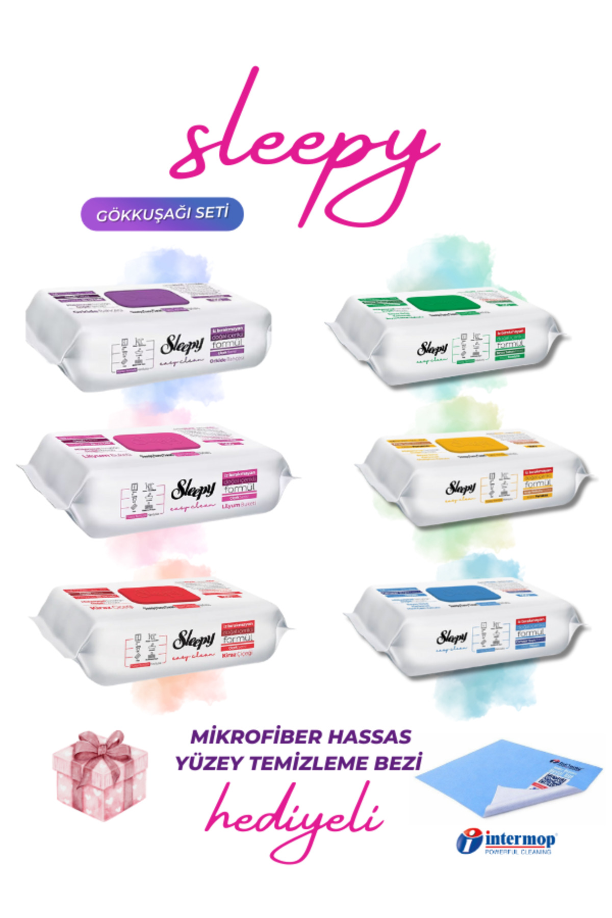 Sleepy Easy Clean Yüzey Temizlik Havlusu 600 Yaprak İntermop Slim Bez ...