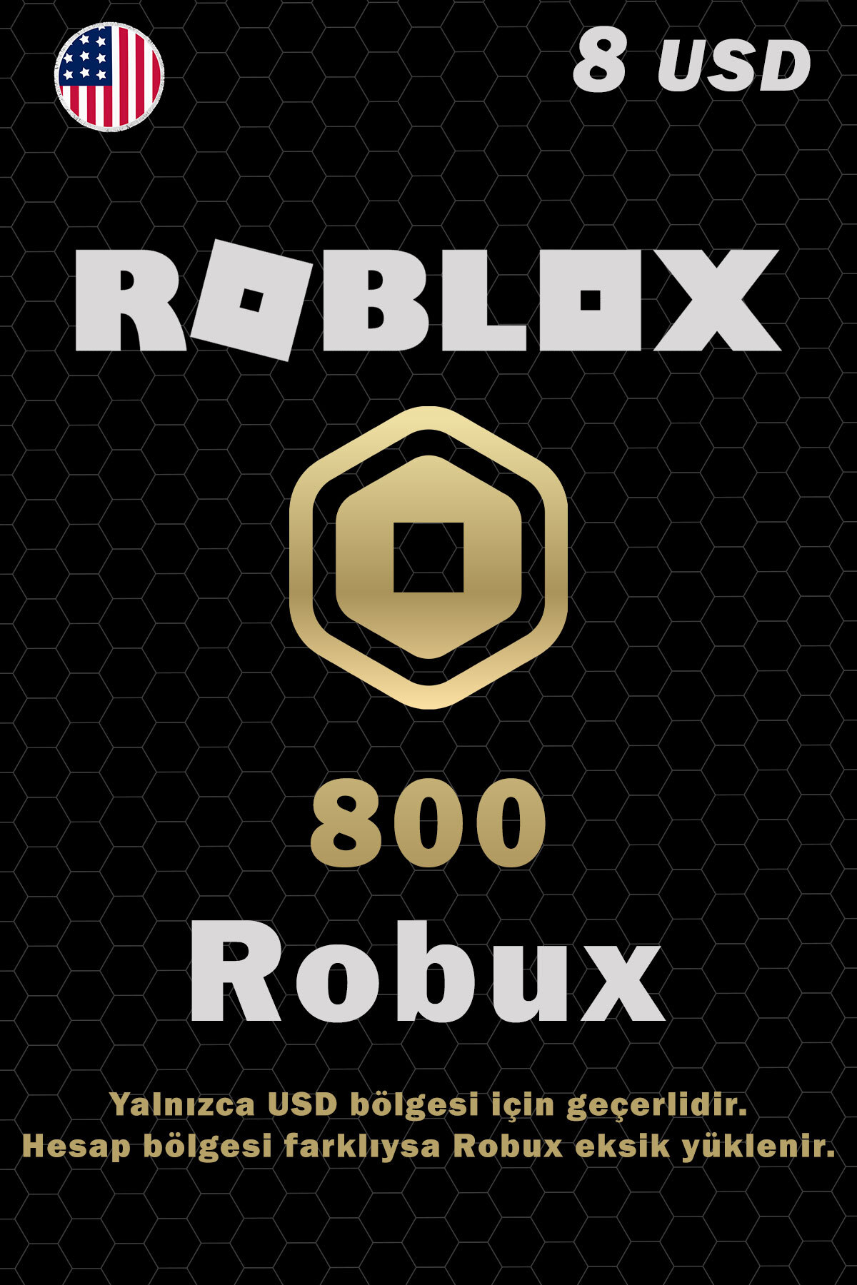 LisanSSeriaL Roblox Gift Card - 800 Robux - USD Bölgesi içindir ...