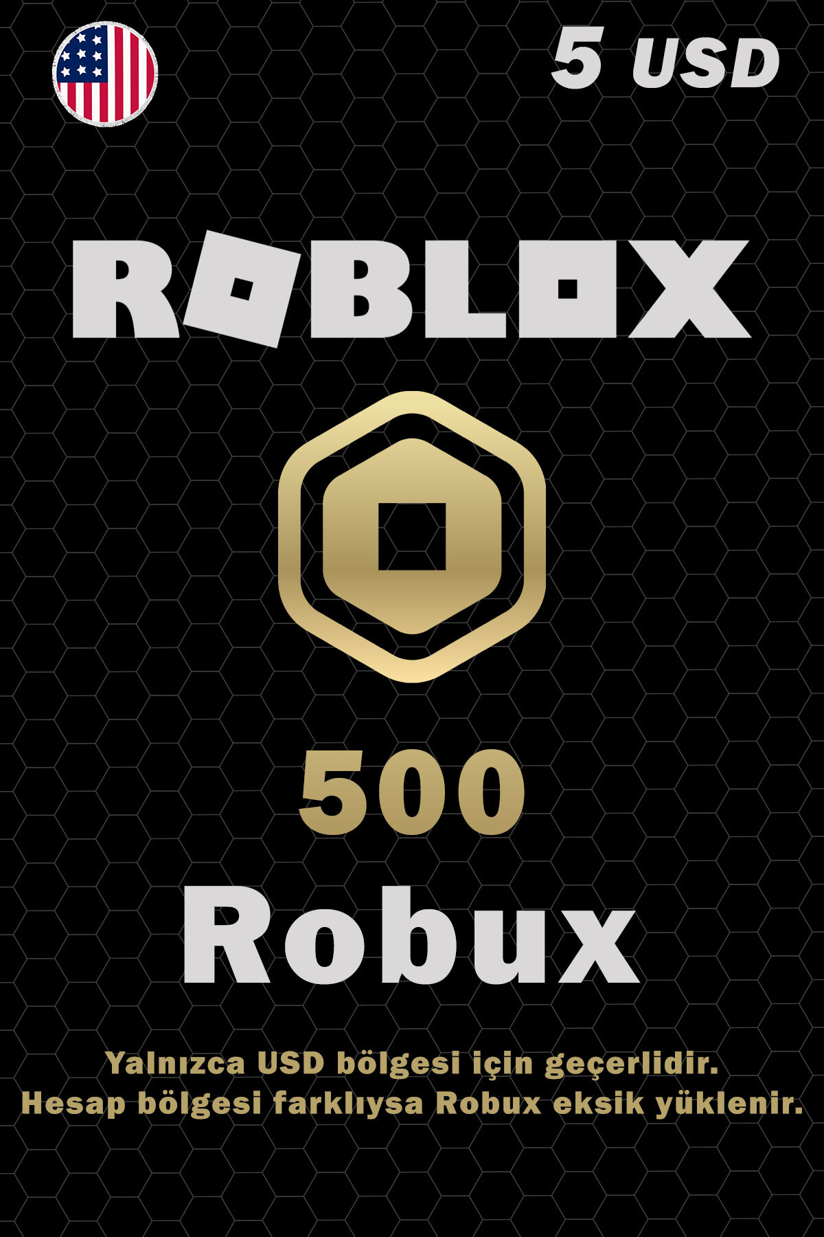 LisanSSeriaL Roblox 500 Robux Gift Card - USD Bölgesi içindir. - Fiyatı ...