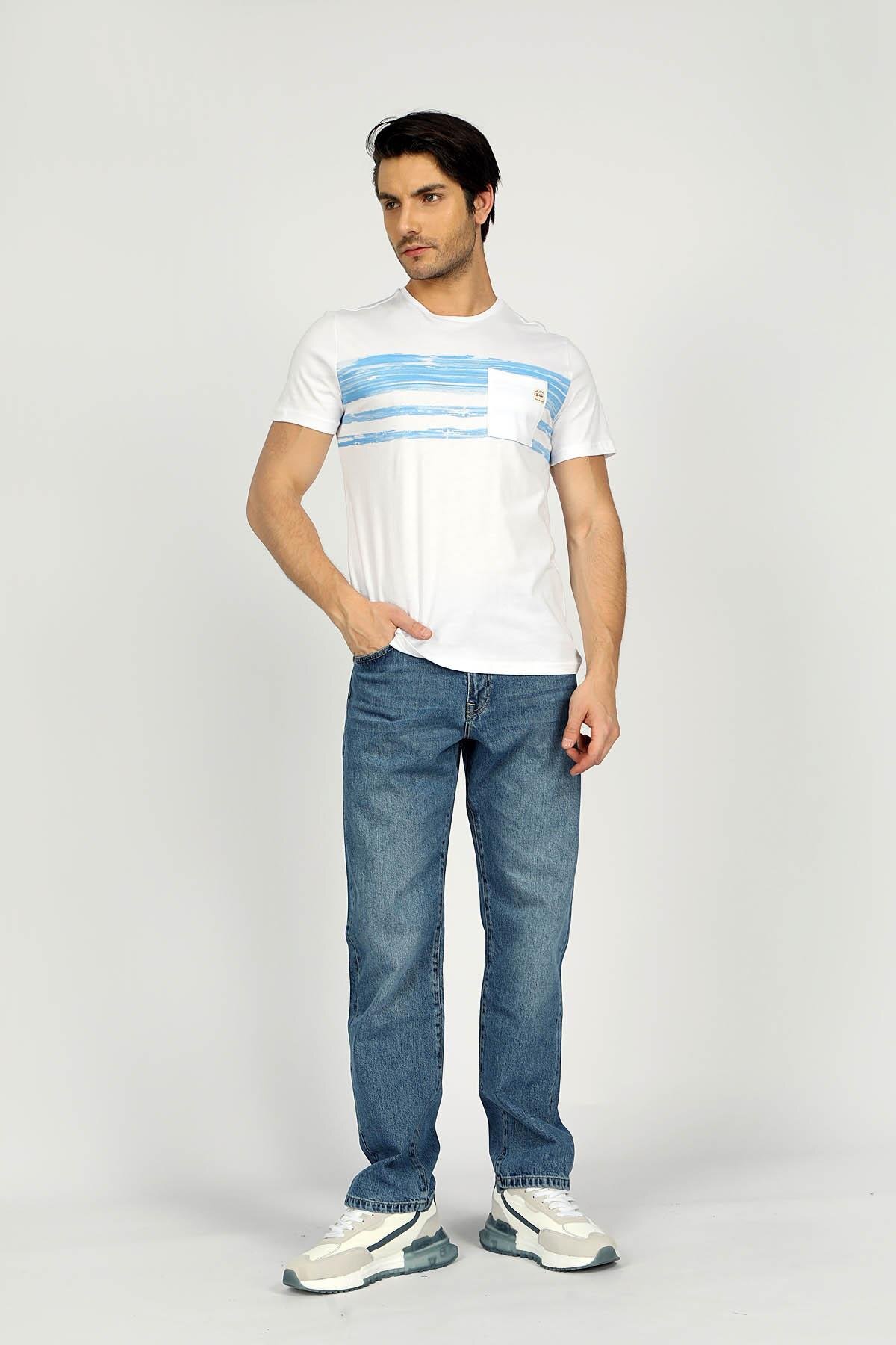 Lee Cooper Ricky Yüksek Bel Normal Kesim Düz Paça Mavi Erkek Jean ...