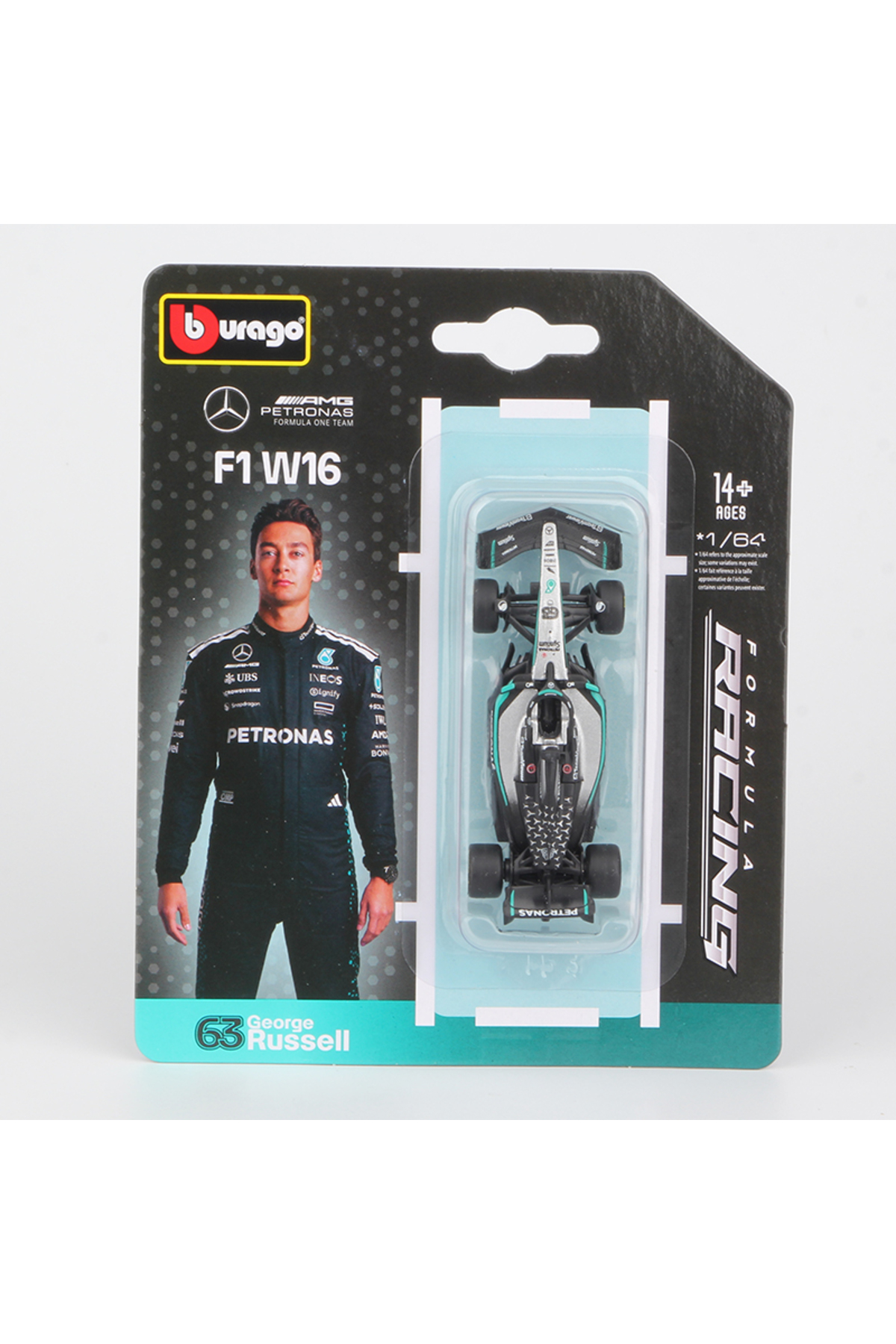 Choice No.63 Russell Bburago 1:64 2025 F1 Alloy Car Model SF25 RB21 W16 ...