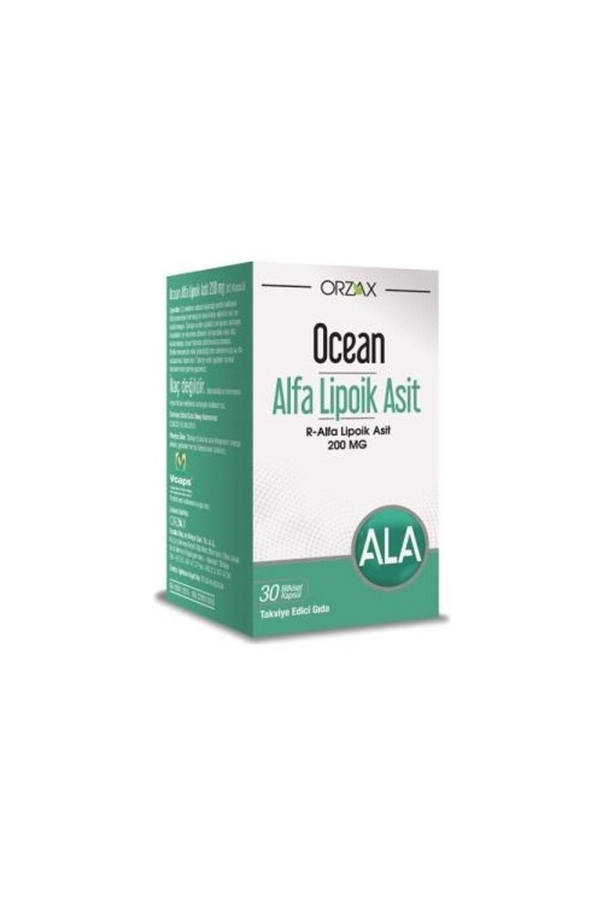 Orzax Ocean Alfa Lıpoık Asıt 200mg 30 Kapsul - Fiyatı, Yorumları