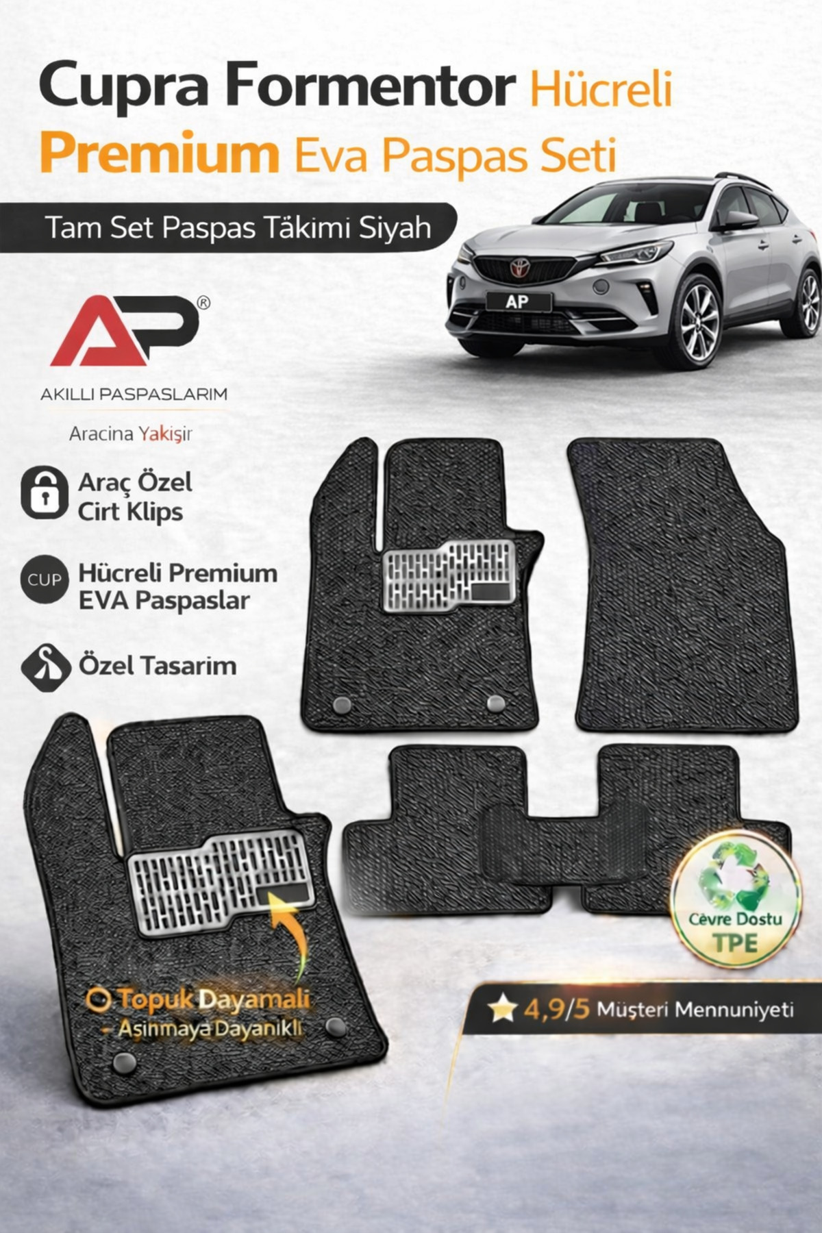 Akıllı Paspaslarım Cupra Formentor Tsi - eHybrid 2020 ve Sonrası Uyumlu ...