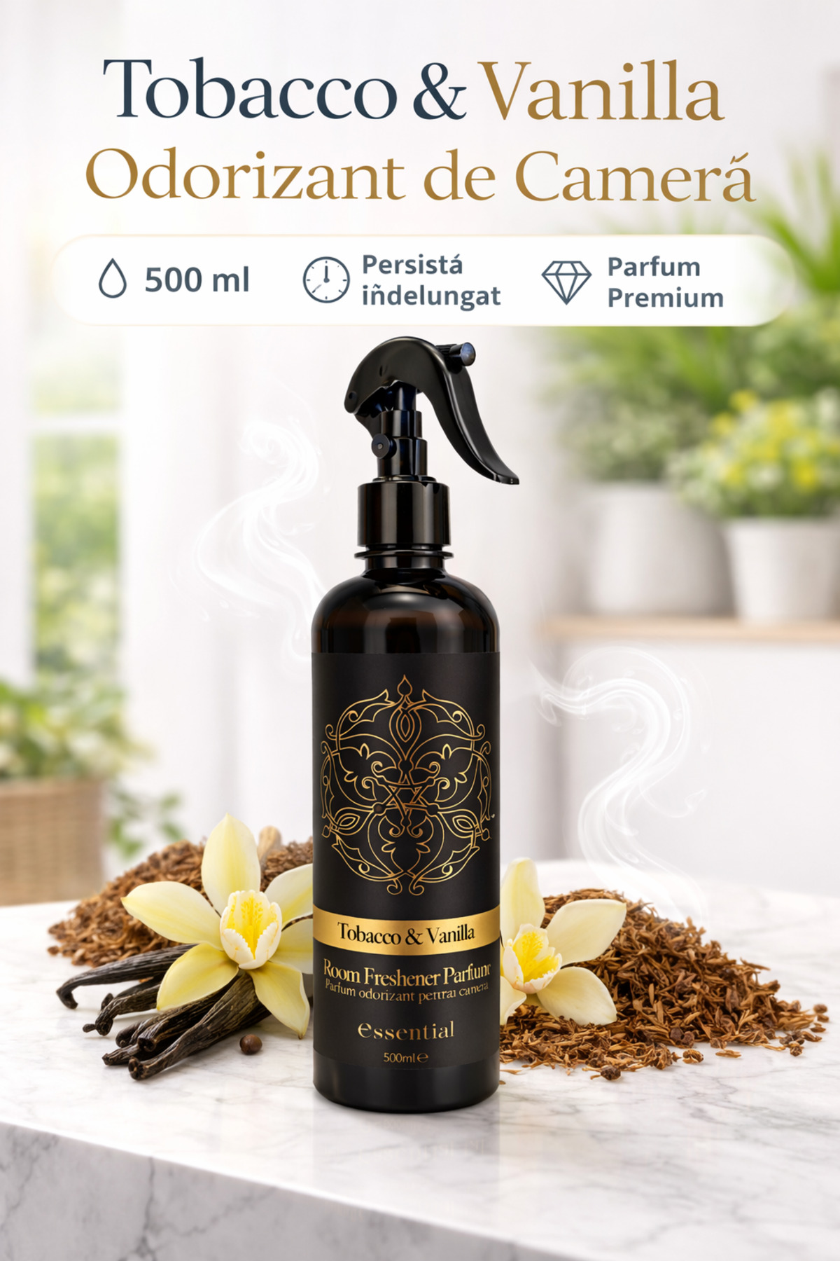Essentials Parfum Odorizant Camera Tobacco & Vanilla – Essential, 500 ...