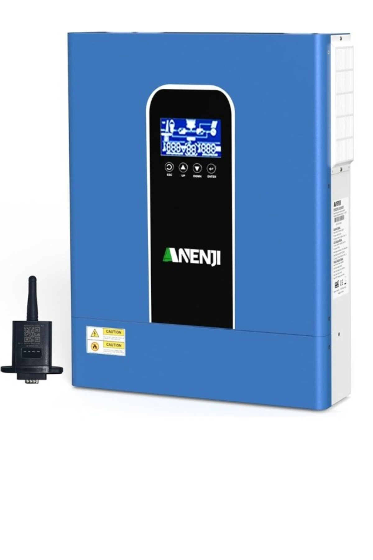 ANENJI Invertor solar hibrid, ANENJI, 11KW , sinus pur, WiFi, functie ...