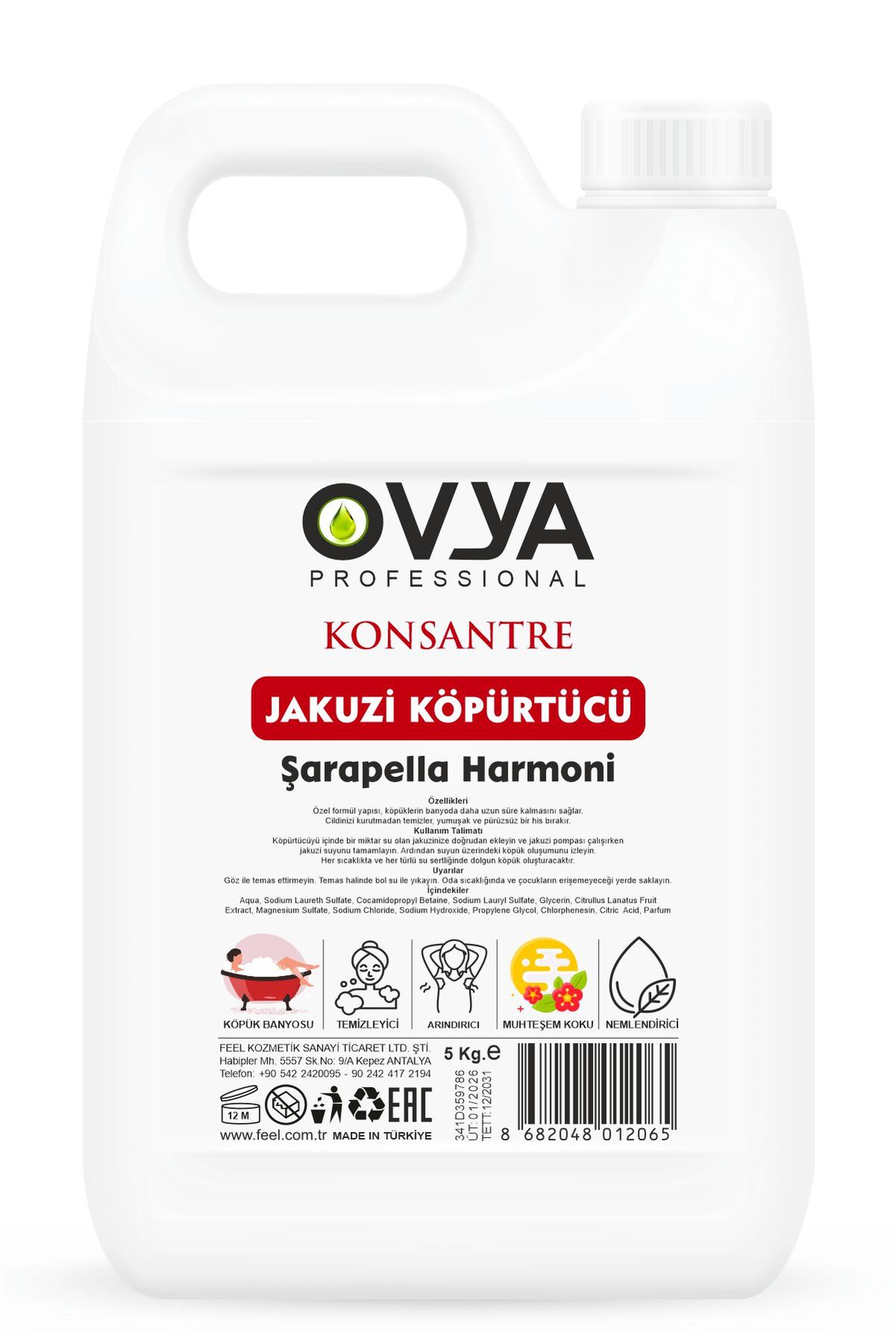 ovya Konsantre Jakuzi Köpürtücü Banyo Köpüğü | Şarapella Harmoni ...