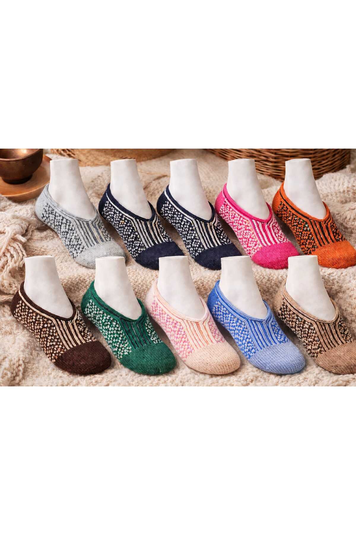 ANUK GRUP 10'lu Set Kadın Kışlık Sıcak Tutan Patik - Söz Nişan Düğün ...