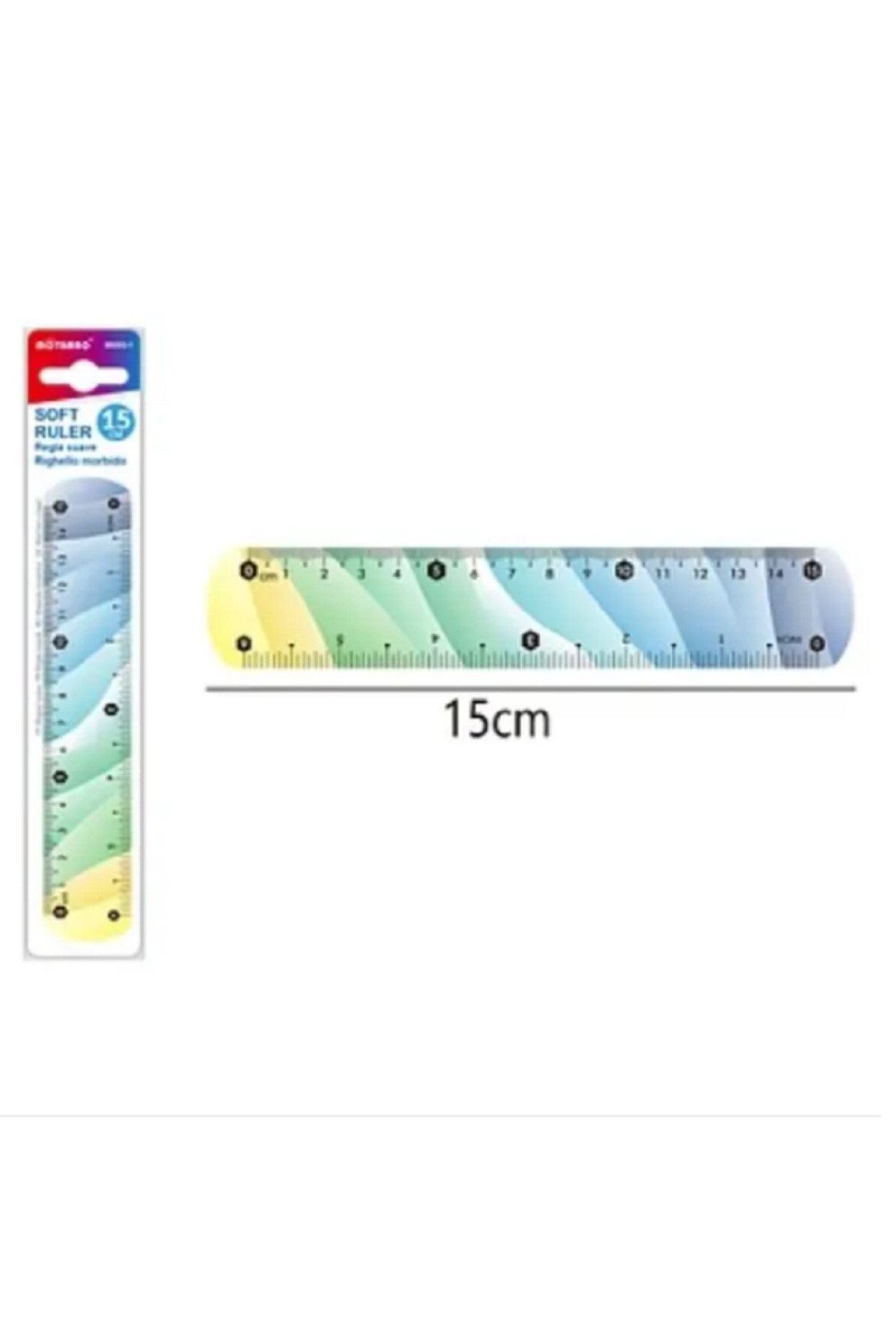 MOTARRO Soft Ruler 15cm MI083-1 – Flexible Measuring Scale for School ...