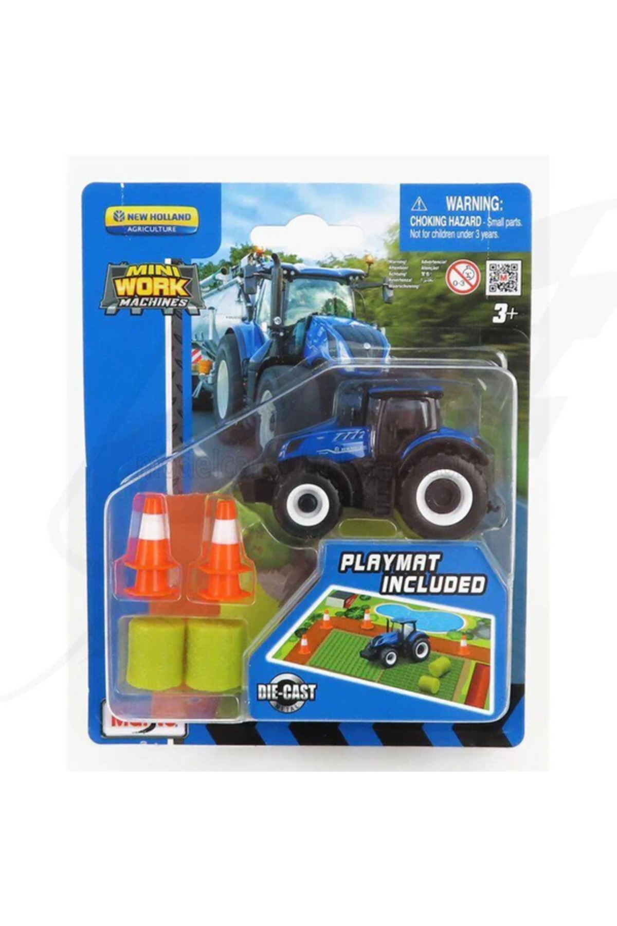 Maisto Mini Work Machines Mini Farm Tractor Playset Asst, New Holland ...