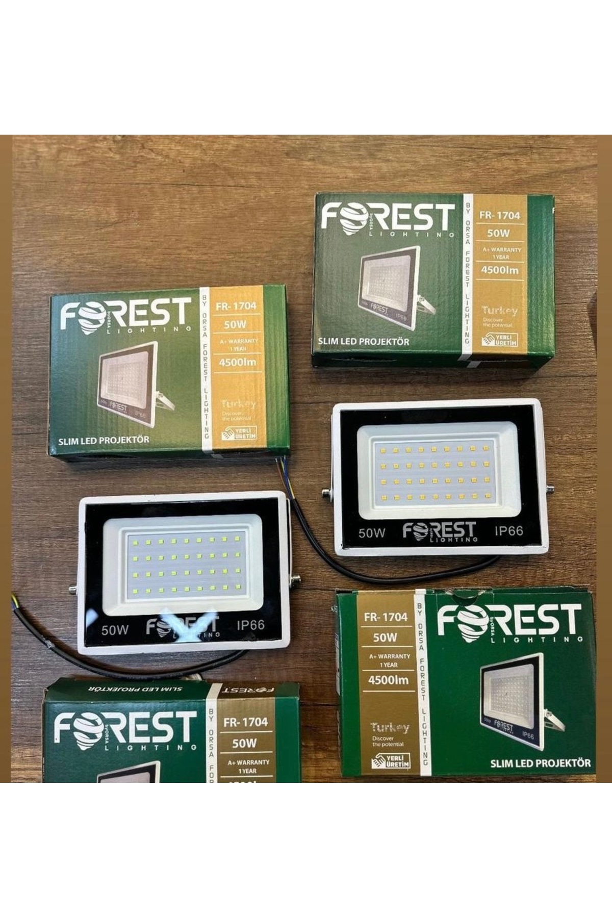 Forest 50 Watt Yeşil Led Projektör - Alüminyum Döküm Kasa Dış Ortam ...