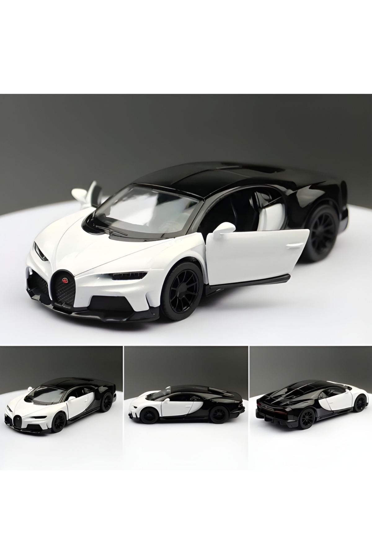 ÖZ OFİS Bugattı Chiron Super Sport Beyaz 1/36 Ölçek Çek Bırak Özellikli ...