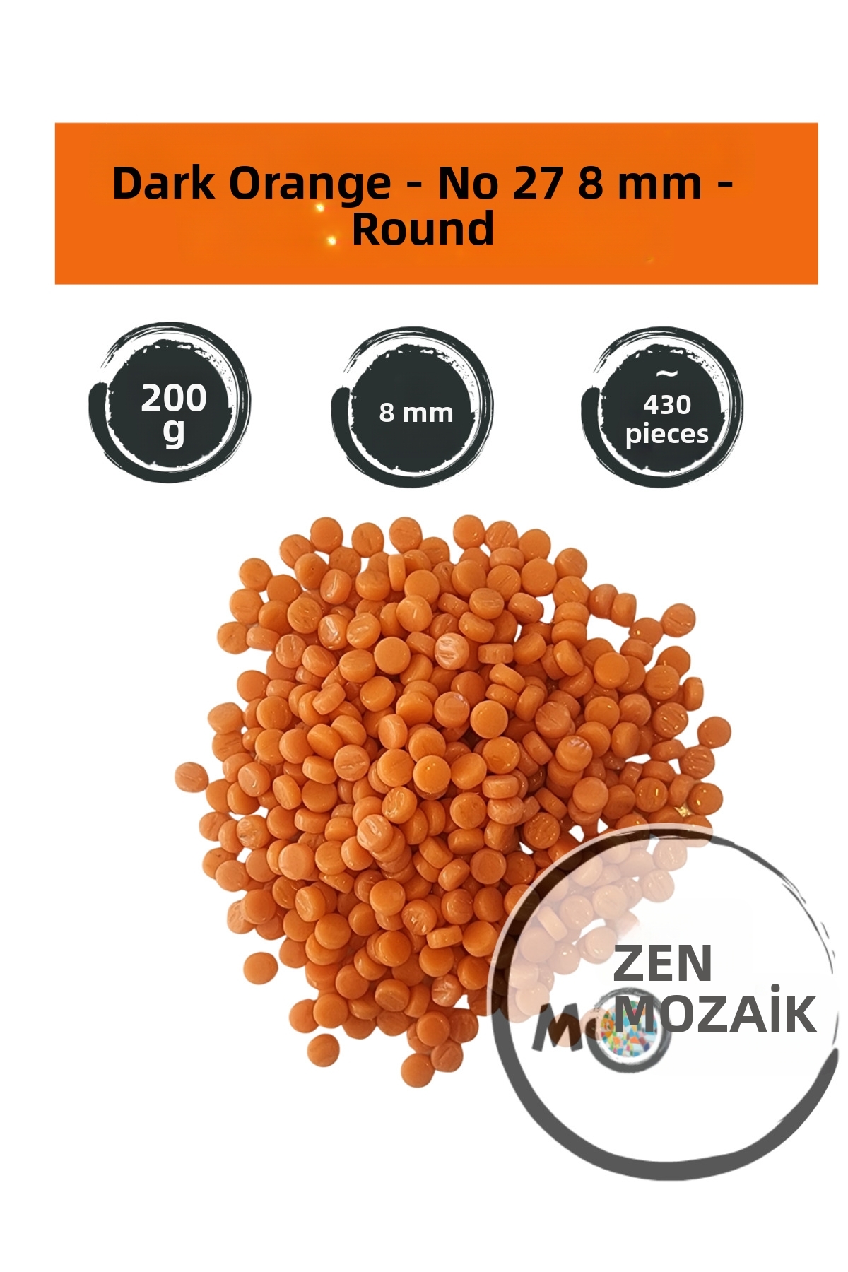 Zen Mozaik Round Glass Mosaic Tile for Your Artistic Mosaic Works ...