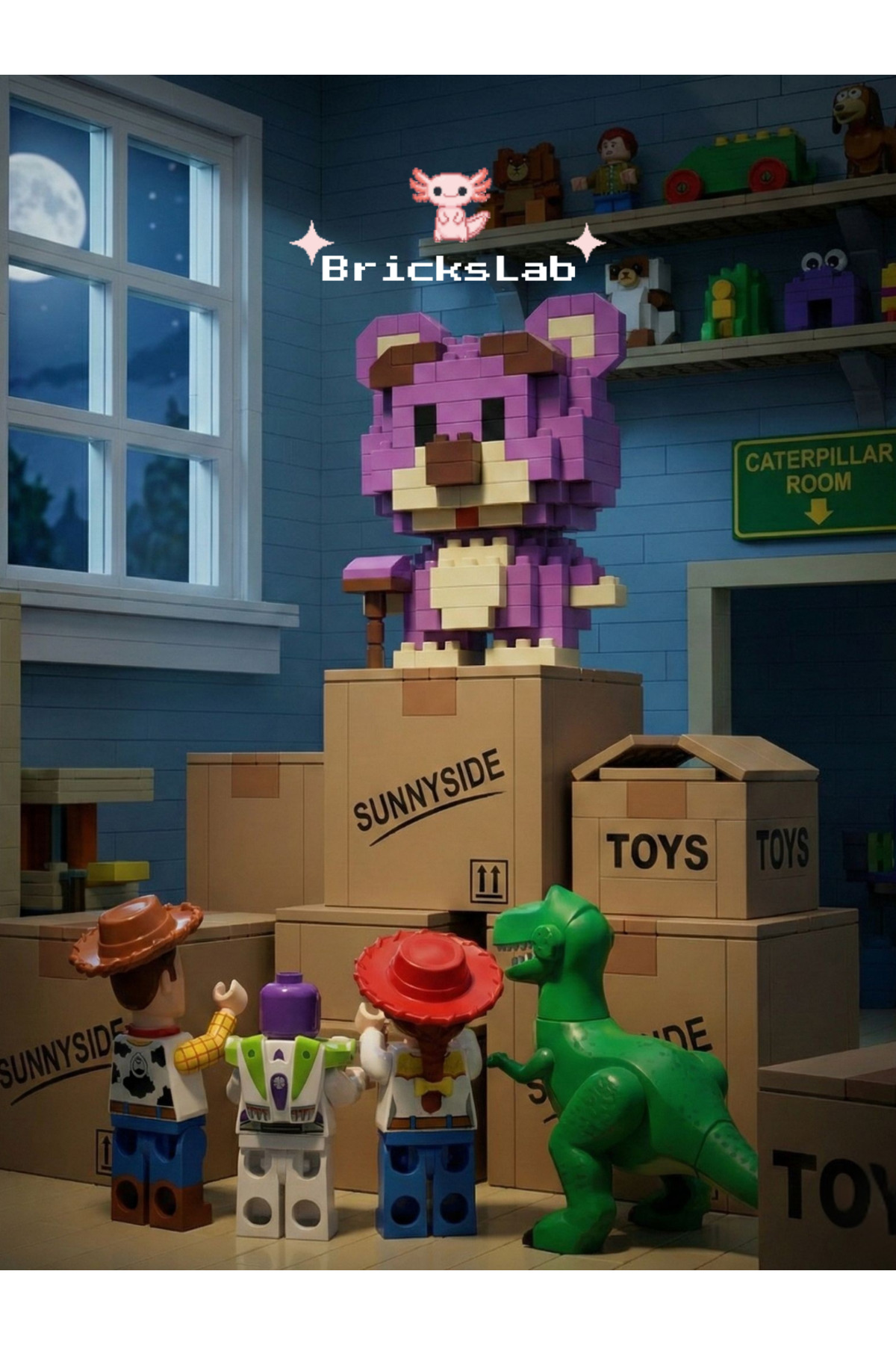 Bricks Mini Teddy Ayıcık Toy Story Oyuncak Hikayesi 3D Puzzle Figürü ...