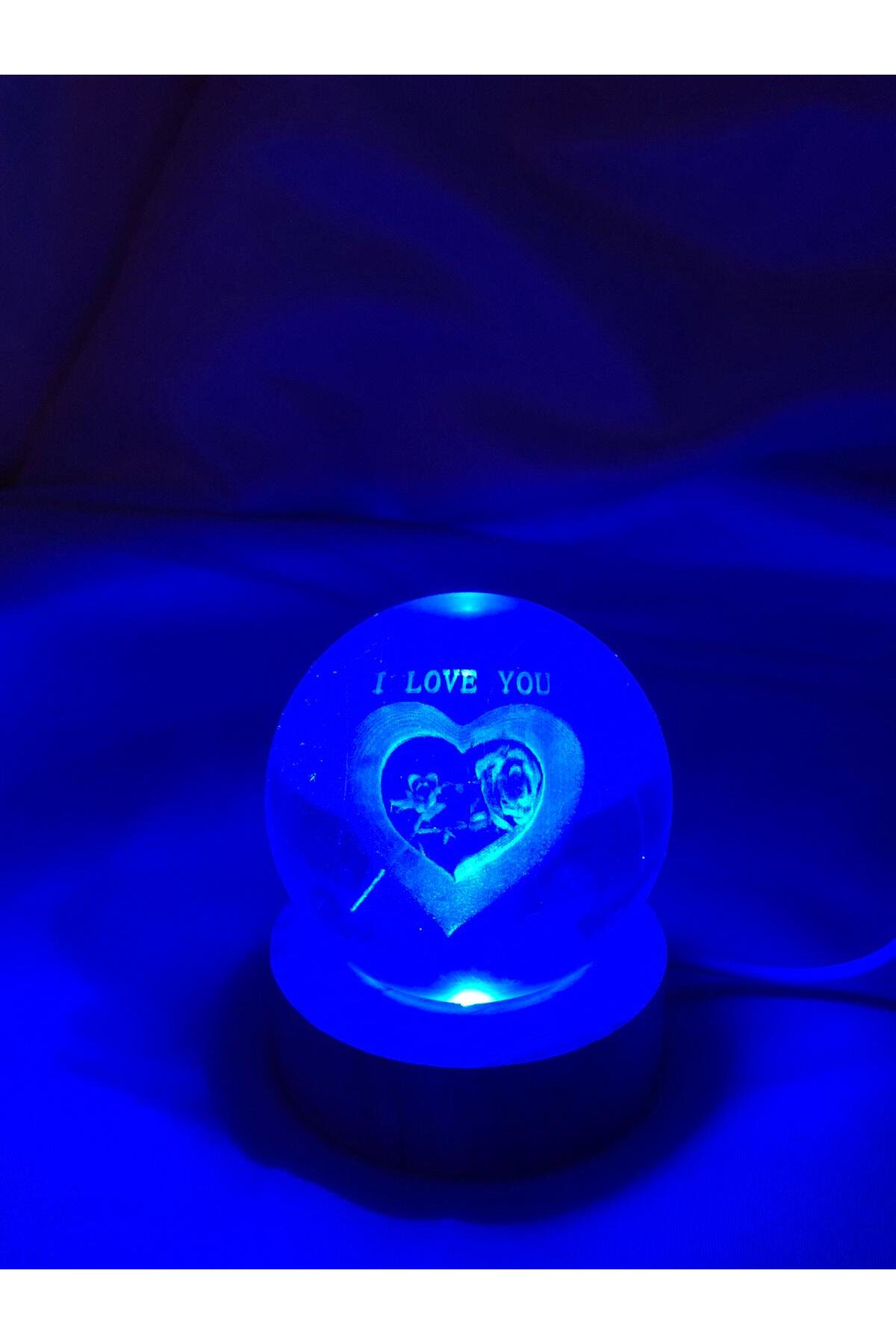 Nesel Atelier "I Love You" Yazılı 3D Lazer Gece Lambası-Sevgiliye Özel ...