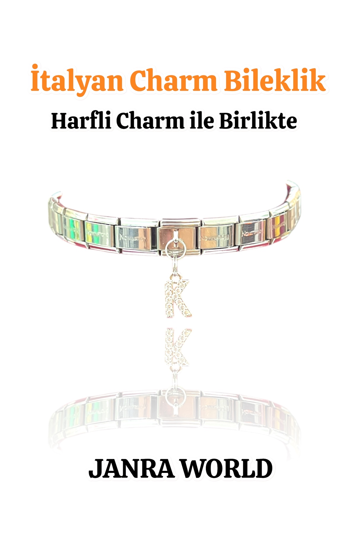 JANRA WORLD İtalyan Charm Bileklik – Paslanmaz Çelik, Her Bileğe Uygun ...