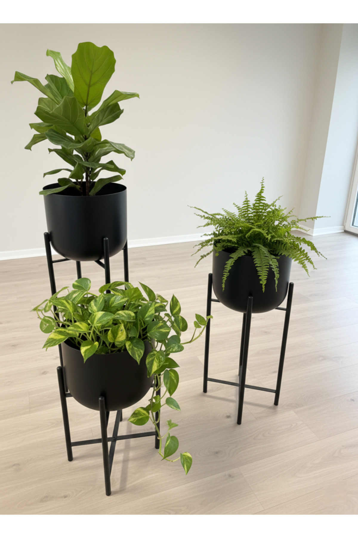 ARVIO HOME ARVIO Metal Ayaklı 3'lü Saksılık - Fiyatı, Yorumları