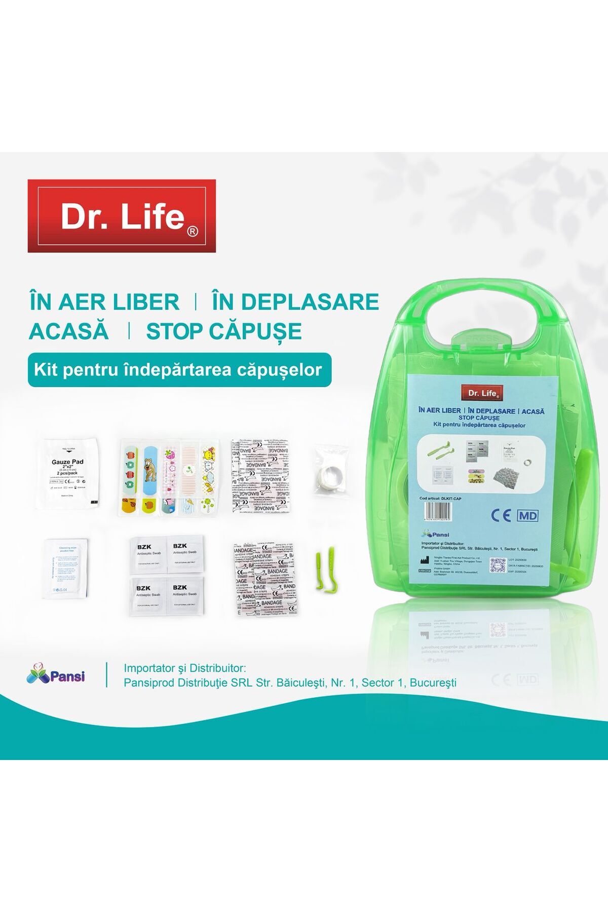 Dr Lİfe Д-р ЛАЙФ КИТ СТОП ТИКС – Комплект за премахване на кърлежи ...
