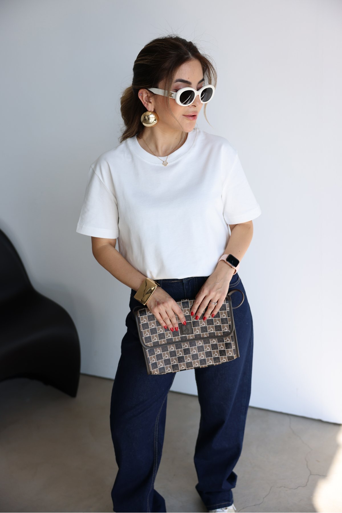Özge Özgenç Yakası Fitilli Tok Doku Basic Tshirt - Fiyatı, Yorumları